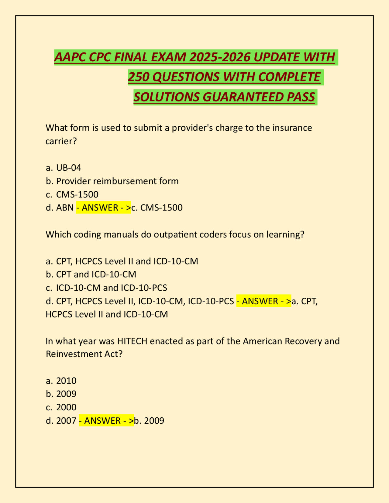 Medical Coding Exercises: CPT and ICD-10 for Surgical Procedures ...