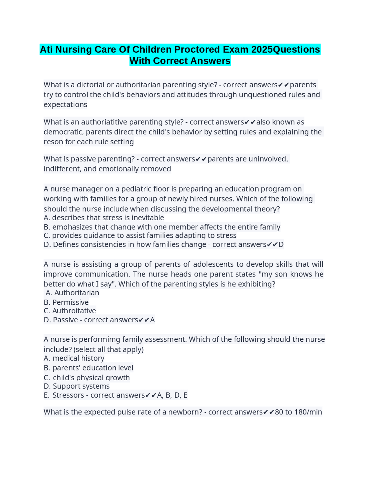 Infant and Toddler Development Milestones: Q&A Guide | Exams Nursing ...
