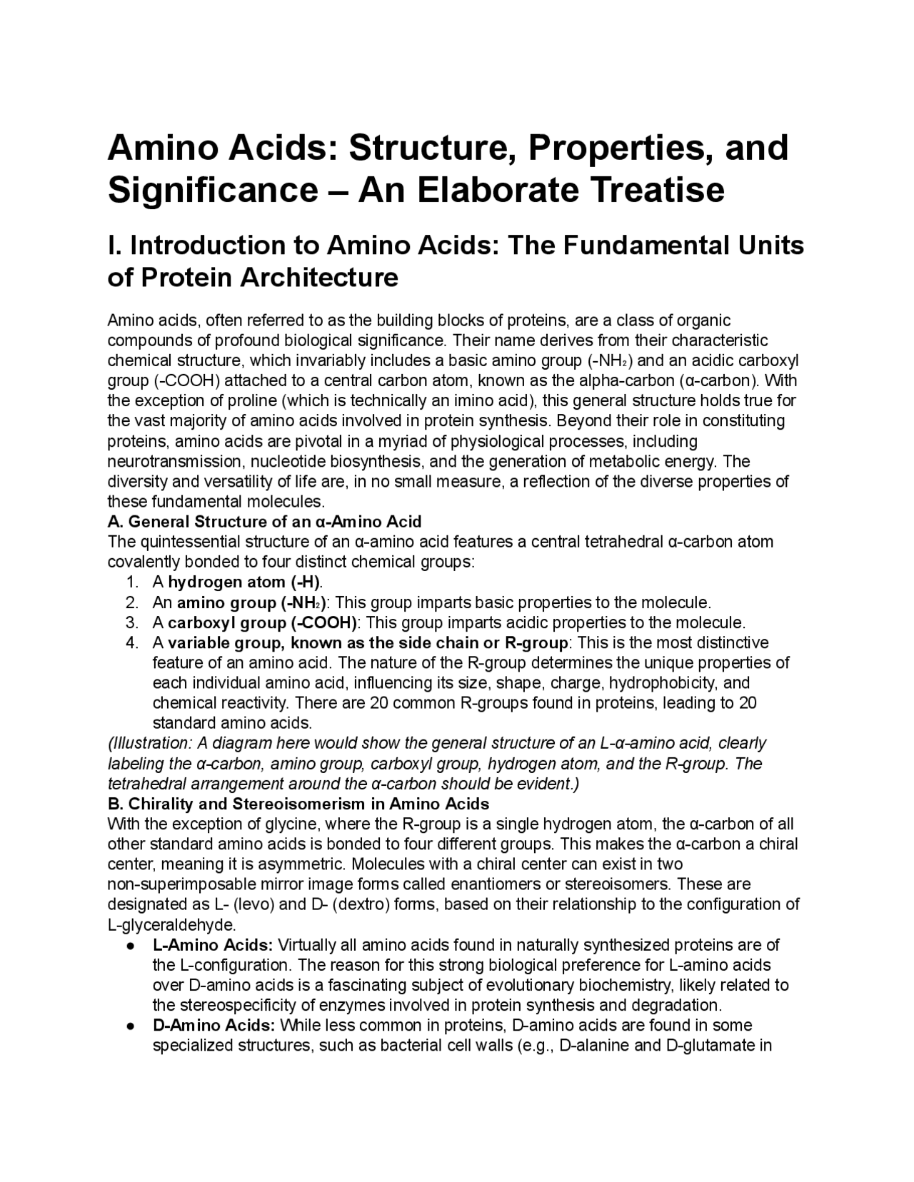 MEDICAL BIOCHEMISTRY: PROTEIN | Lecture notes Biochemistry | Docsity