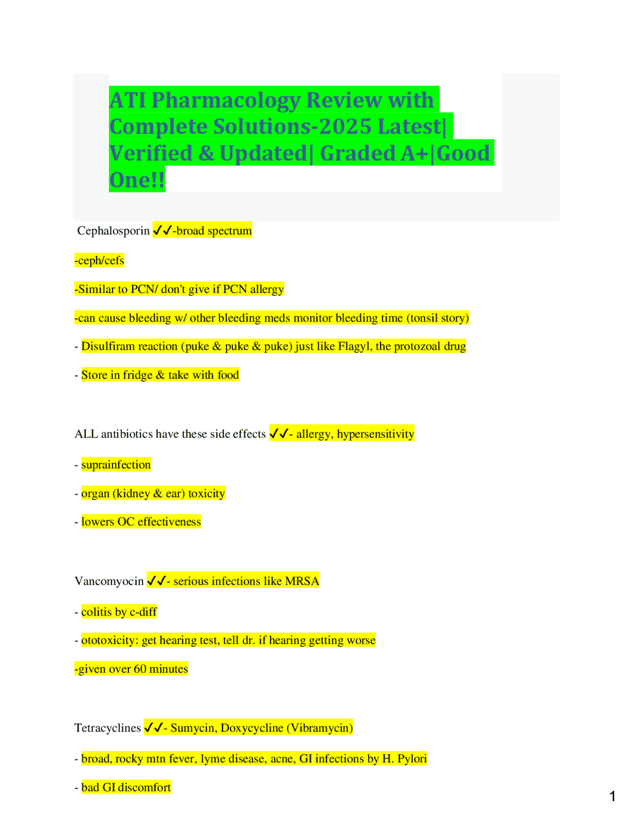 Pharmacology Quick Reference: Drug Uses, Side Effects, and Interactions | Exams Pharmacology ...