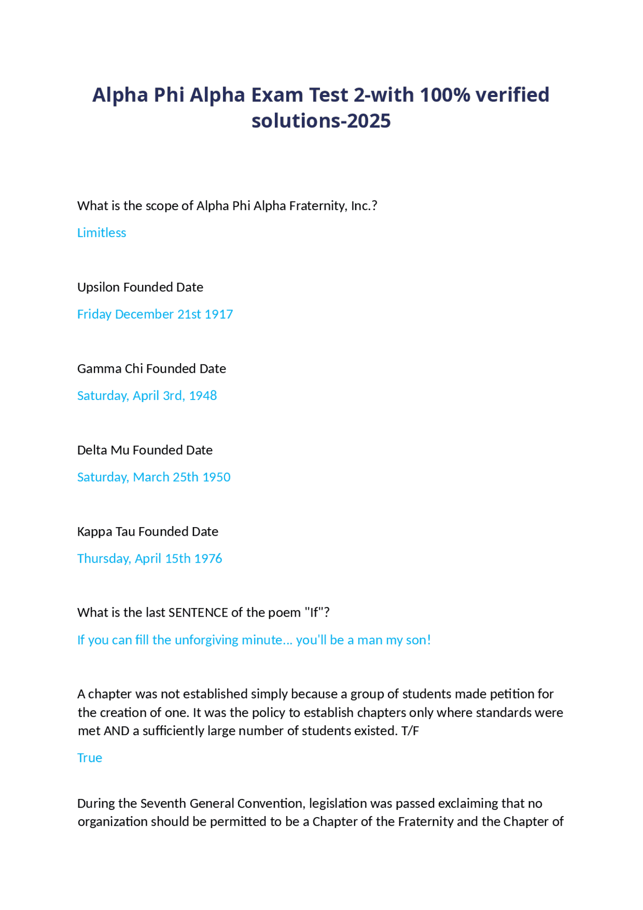 Alpha Phi Alpha Fraternity Exam Prep: History, Programs, and Key Facts | Quizzes Literature ...