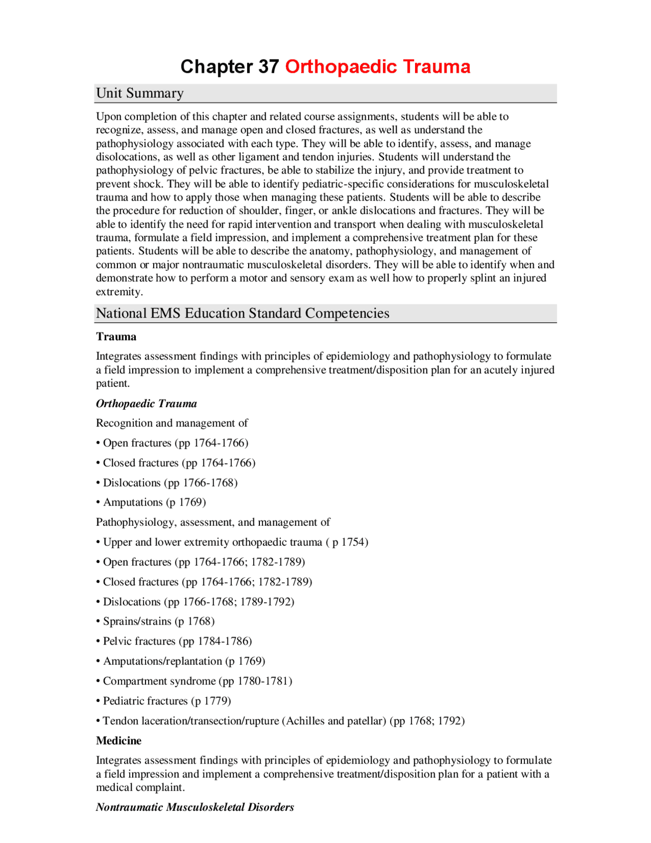 Chapter 37 Orthopaedic Trauma | Study Guides, Projects, Research ...