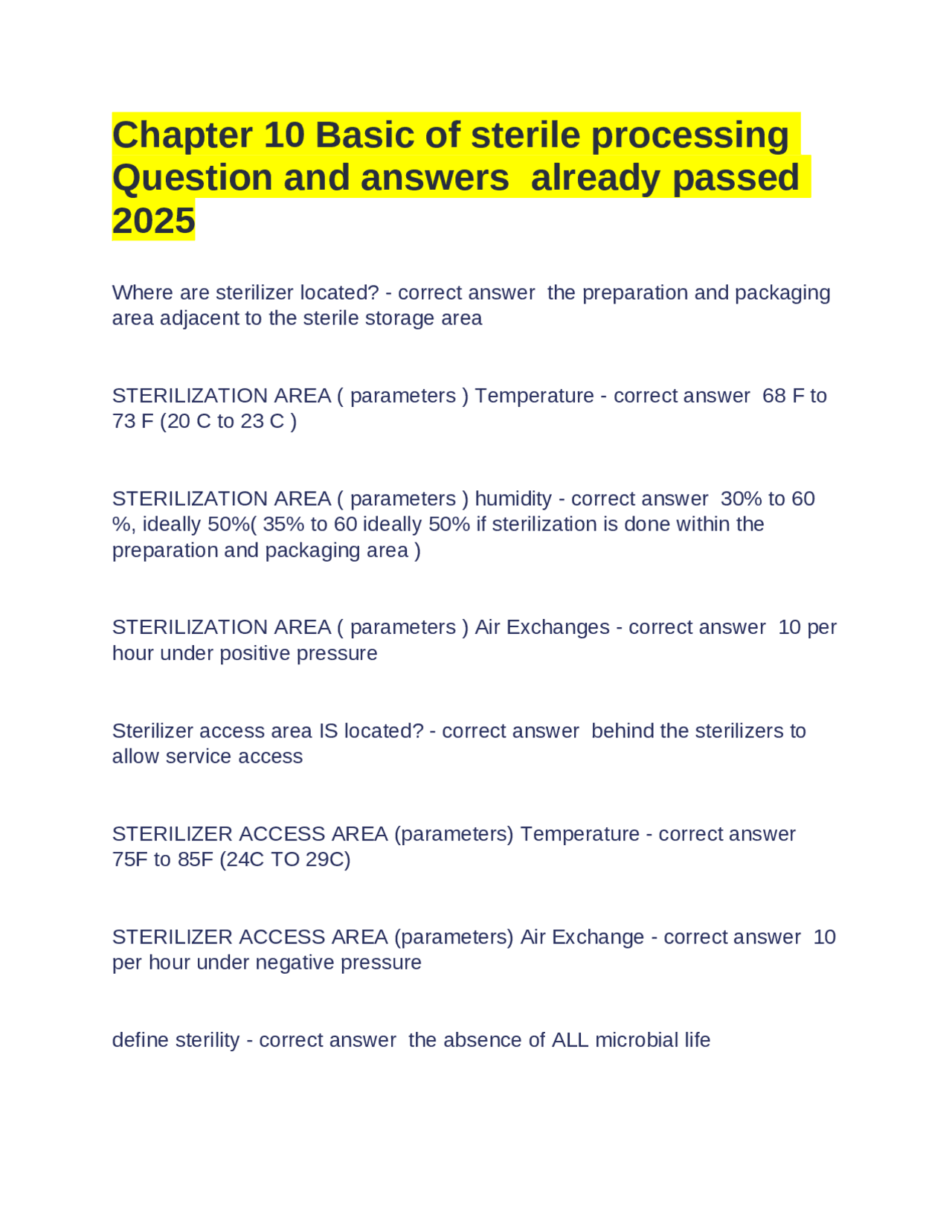 Sterile Processing Basics: Q&A on Steam Sterilization and Quality ...