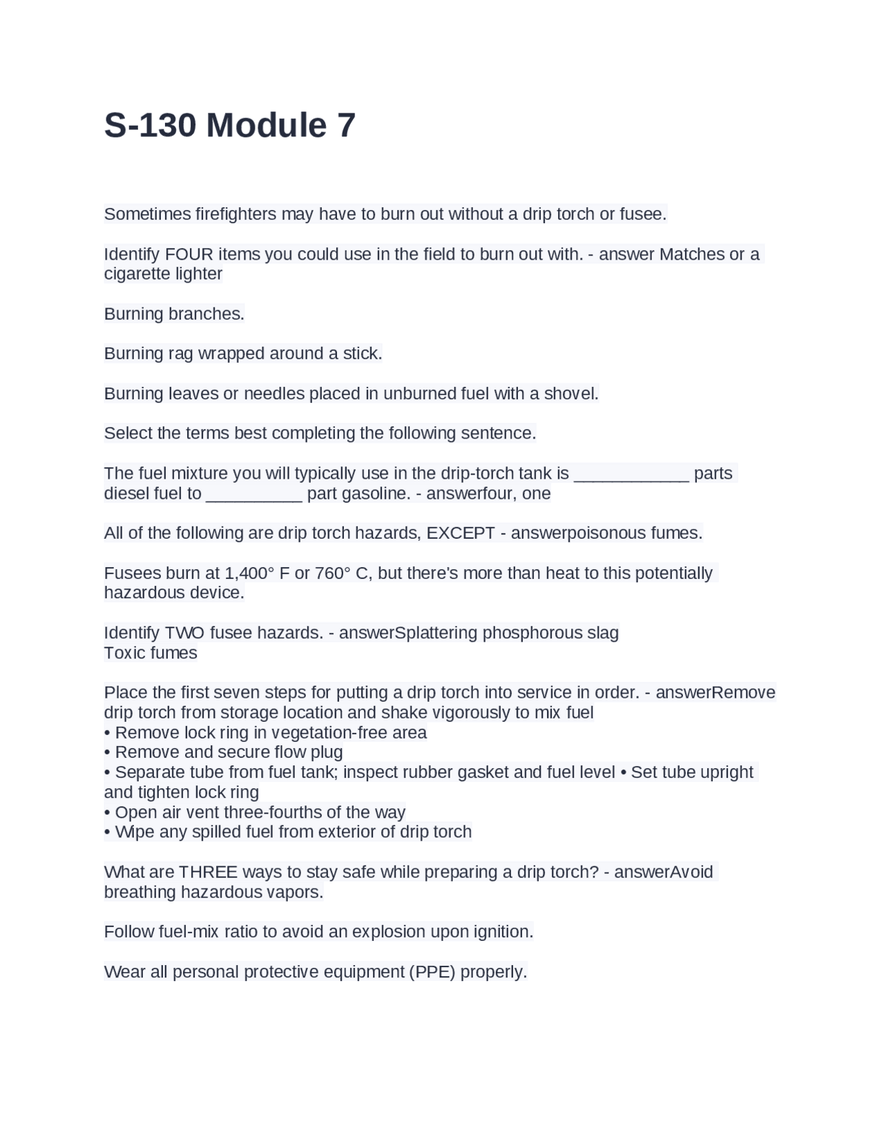 S-130 Module 7 Questions and Answers 100% Solved | Exams Advanced ...