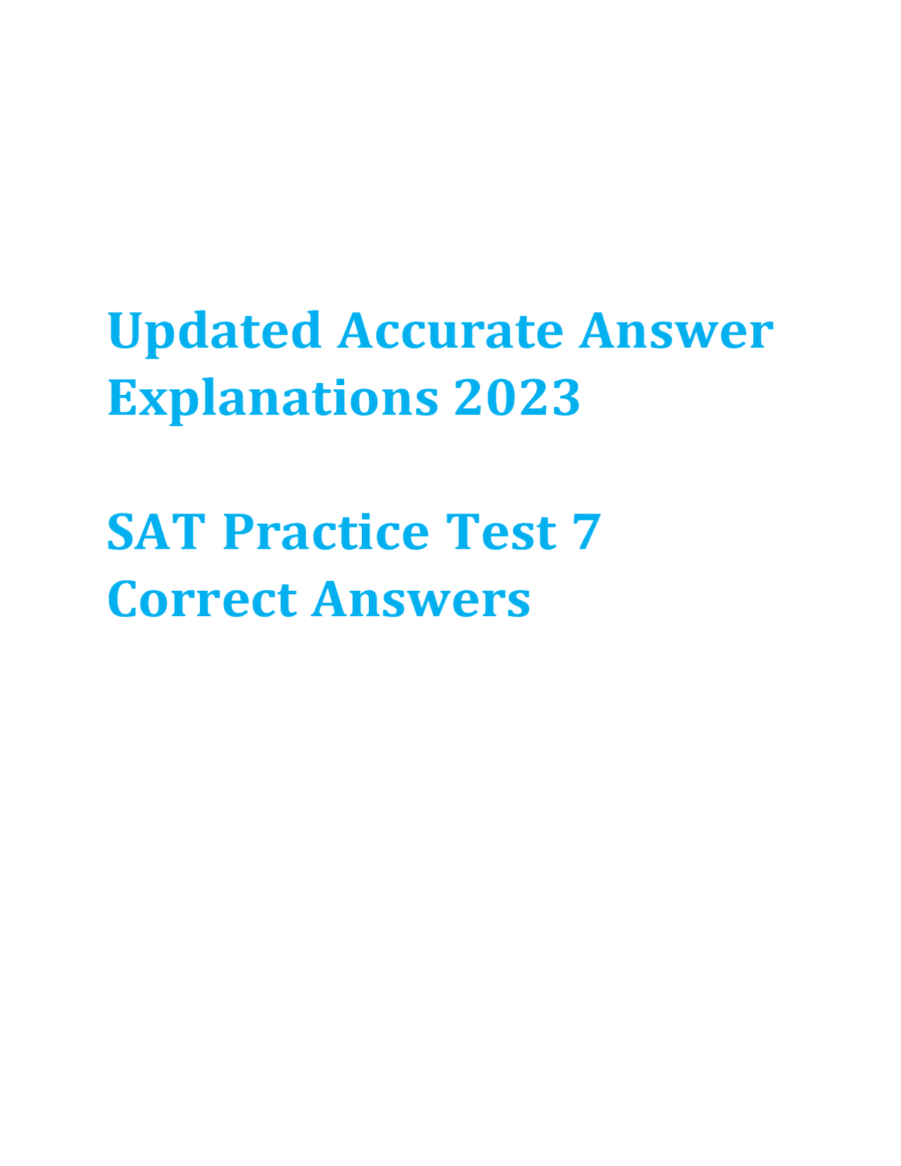 sat-practice-test-7-answerssat-practice-test-7-answers | Exams Nursing ...