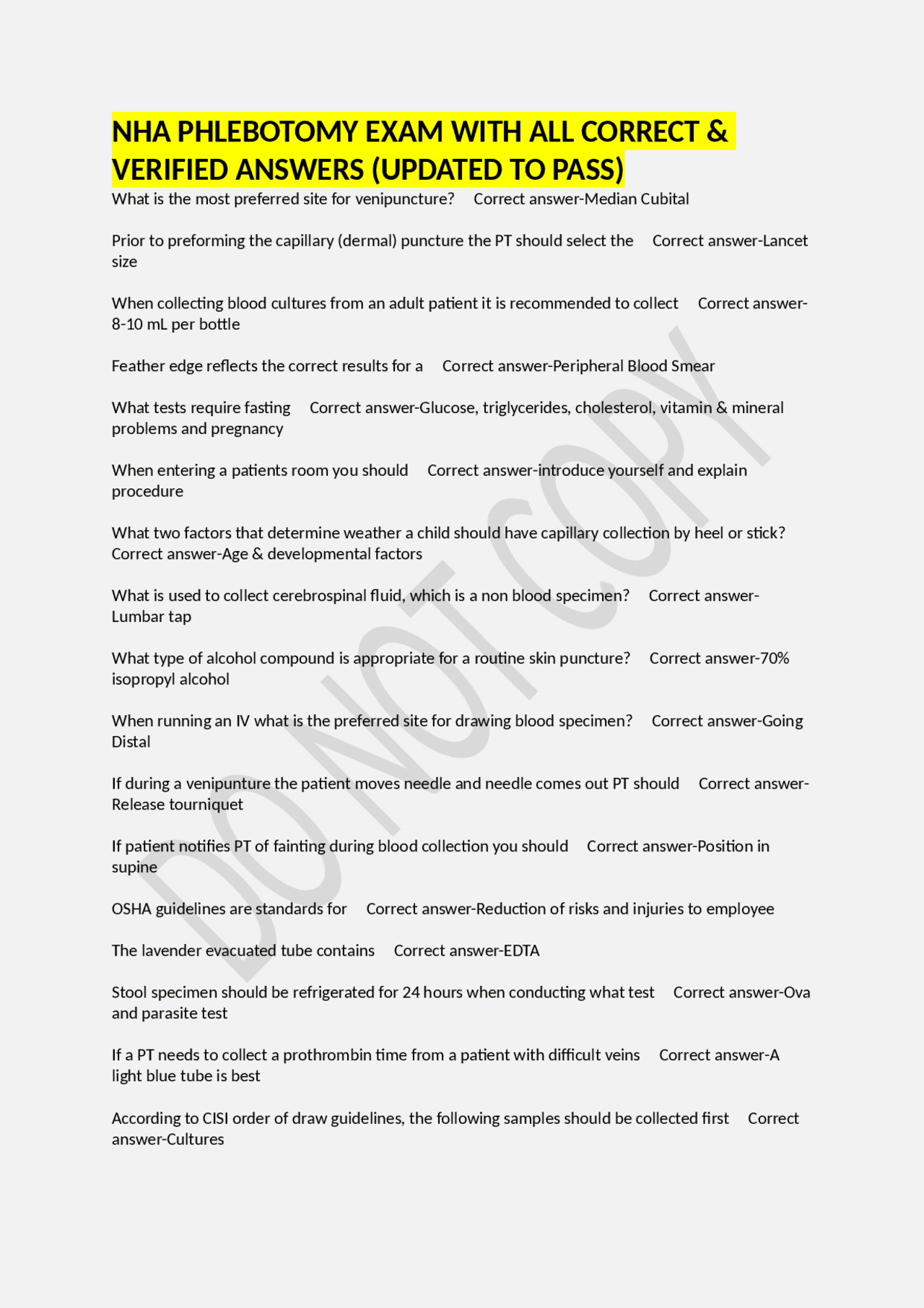 Phlebotomy Exam Q&A: Techniques, Safety, and Best Practices | Exams ...