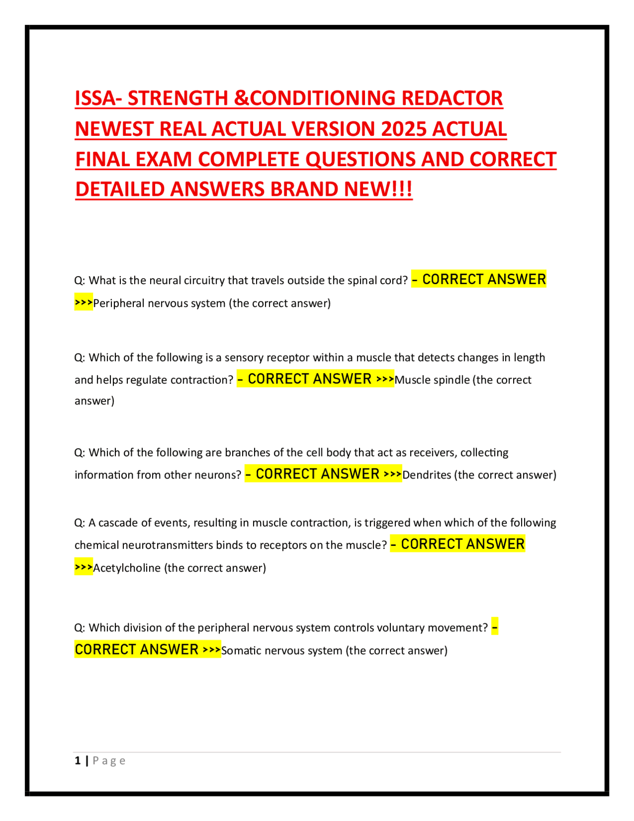 ISSA- STRENGTH &CONDITIONING REDACTOR NEWEST REAL ACTUAL VERSION 2025 ...