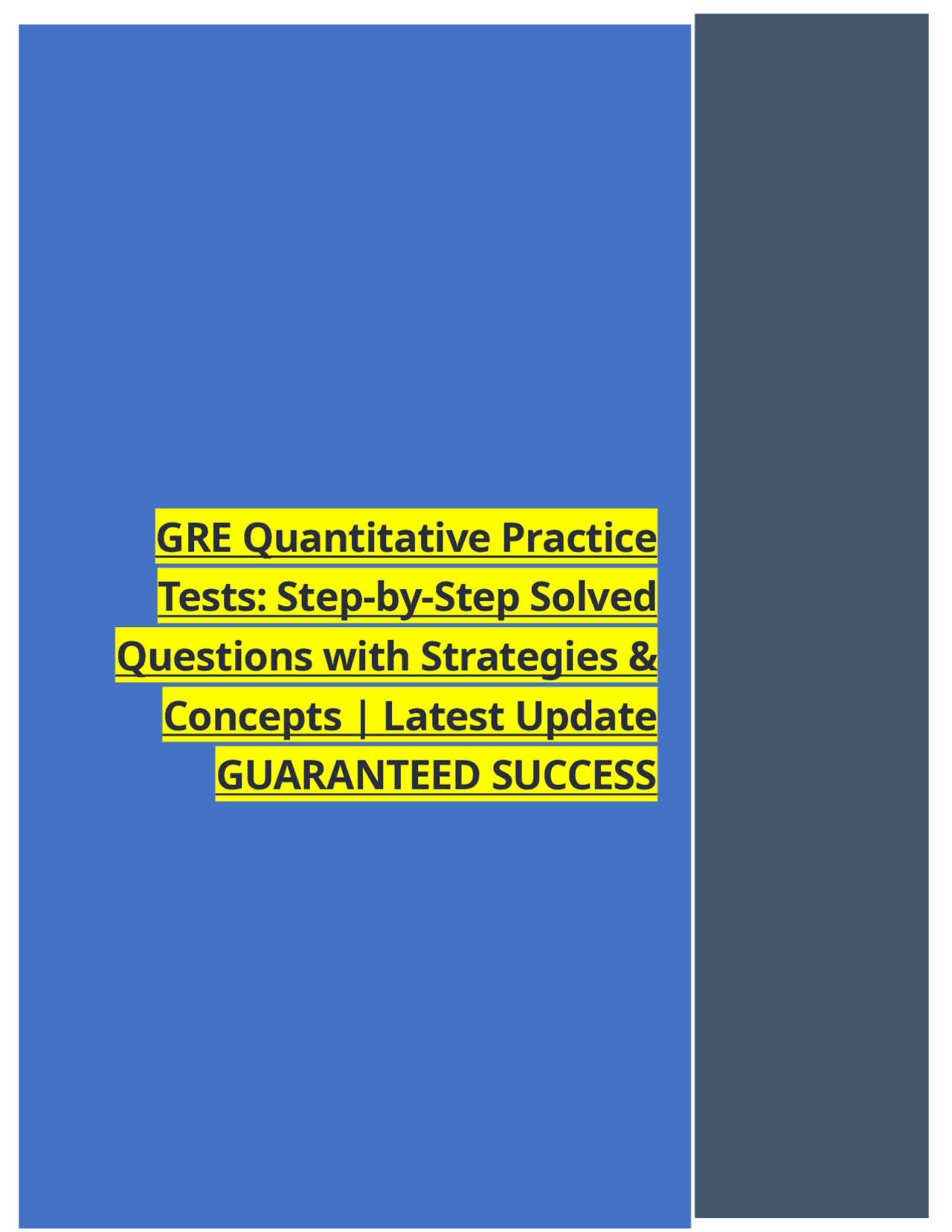 GRE Quantitative Practice Tests Step-by-Step Solved Questions with ...