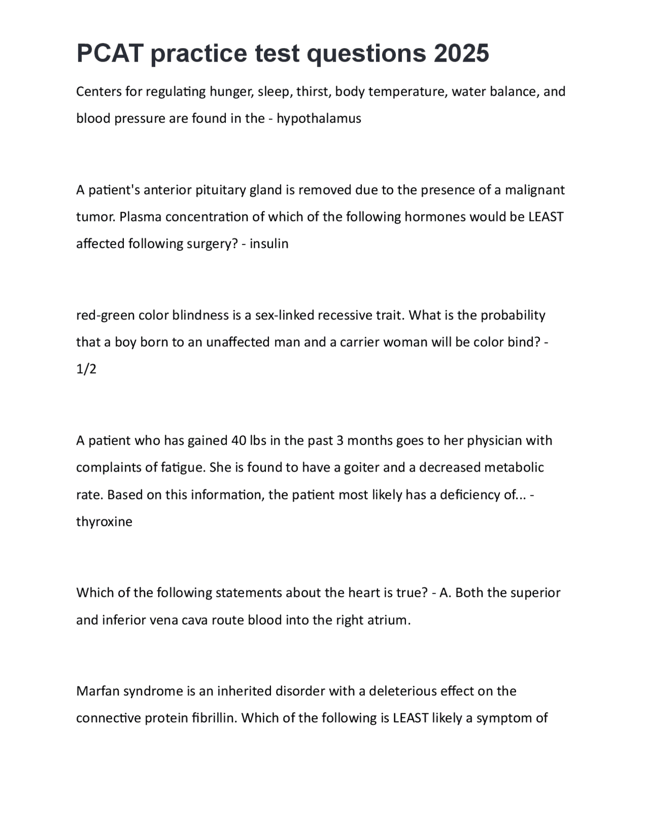 PCAT Practice Test Questions 2025: Pharmacy Exam Prep | Exams Nursing ...