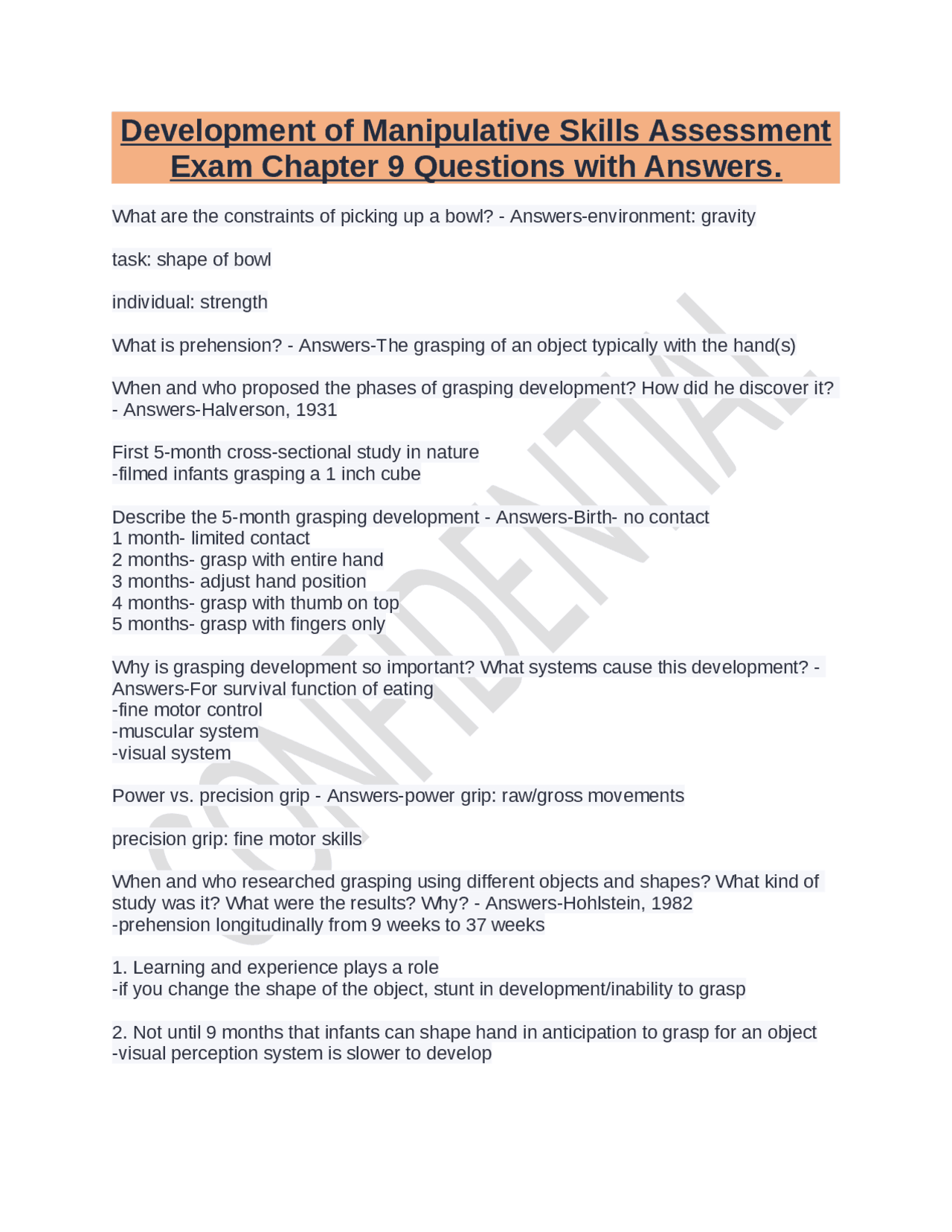 Development of Manipulative Skills Assessment Exam Chapter 9 Questions ...