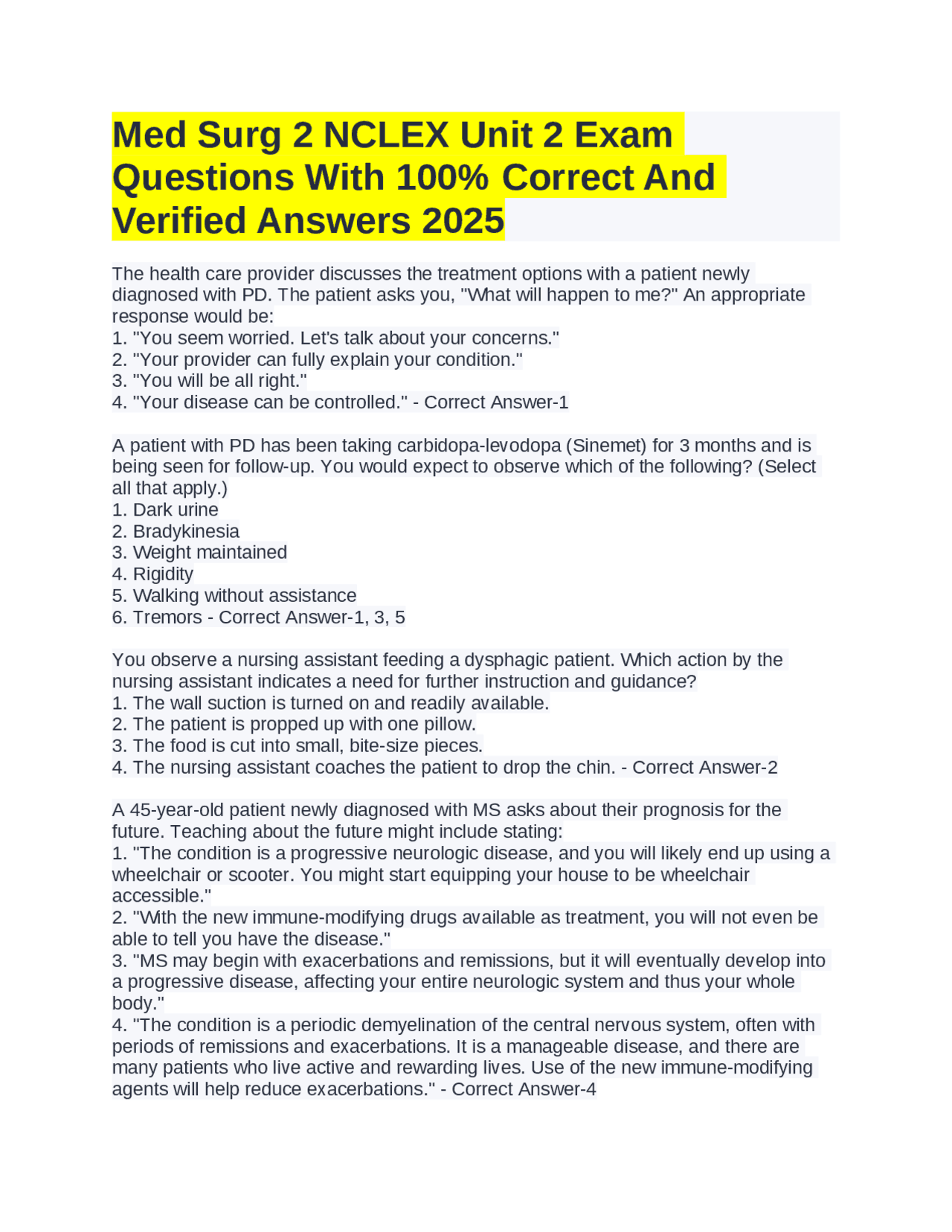 NCLEX Review: Neurodegenerative and Eye Disorders | Exams Advanced ...