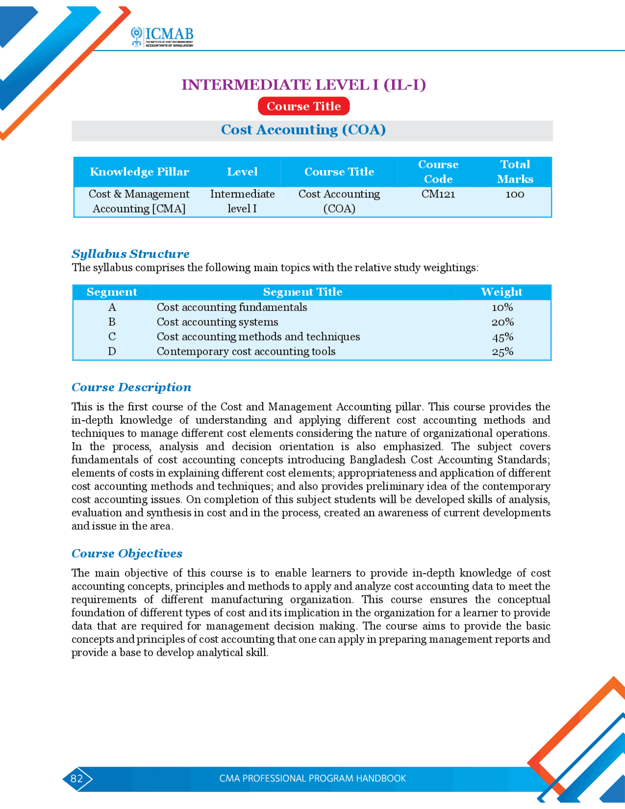 cost accounting chapter | Cheat Sheet Mathematics | Docsity