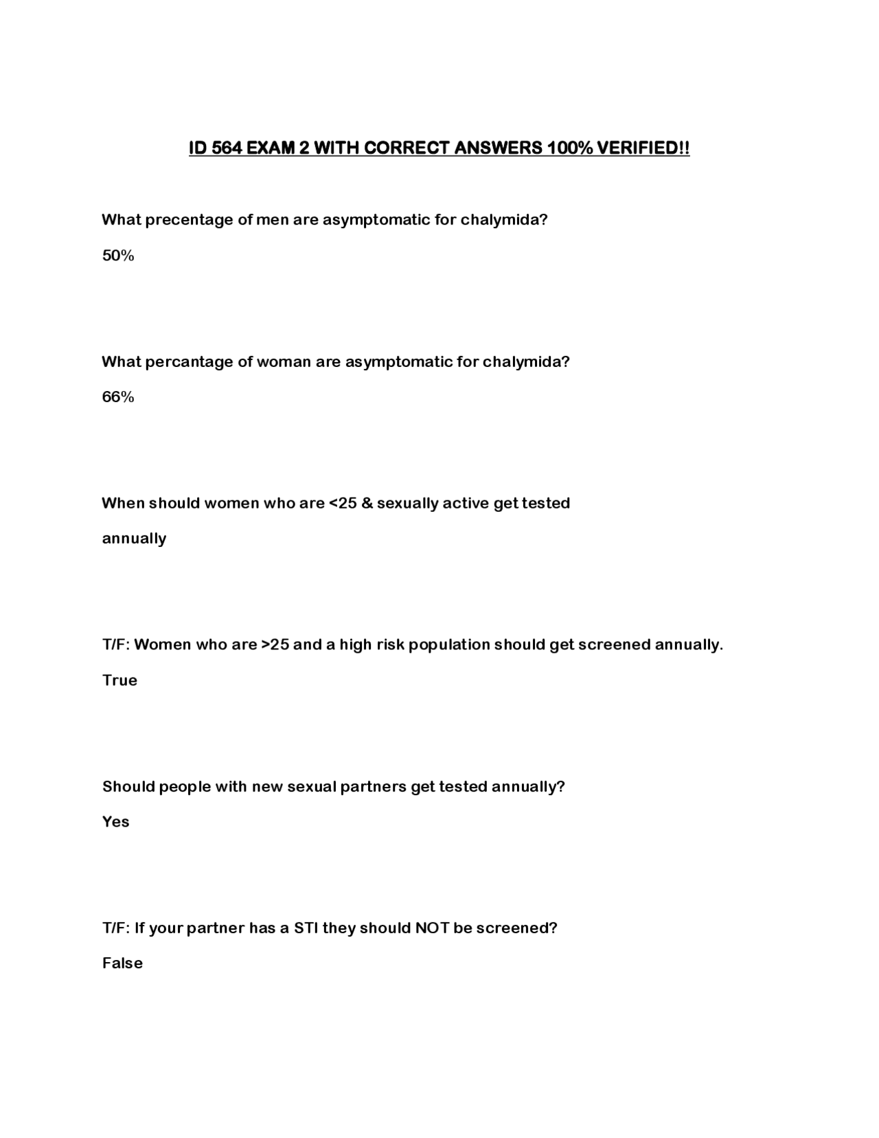 STI Exam Q&A: Treatment and Management Guide | Exams Advanced Education ...