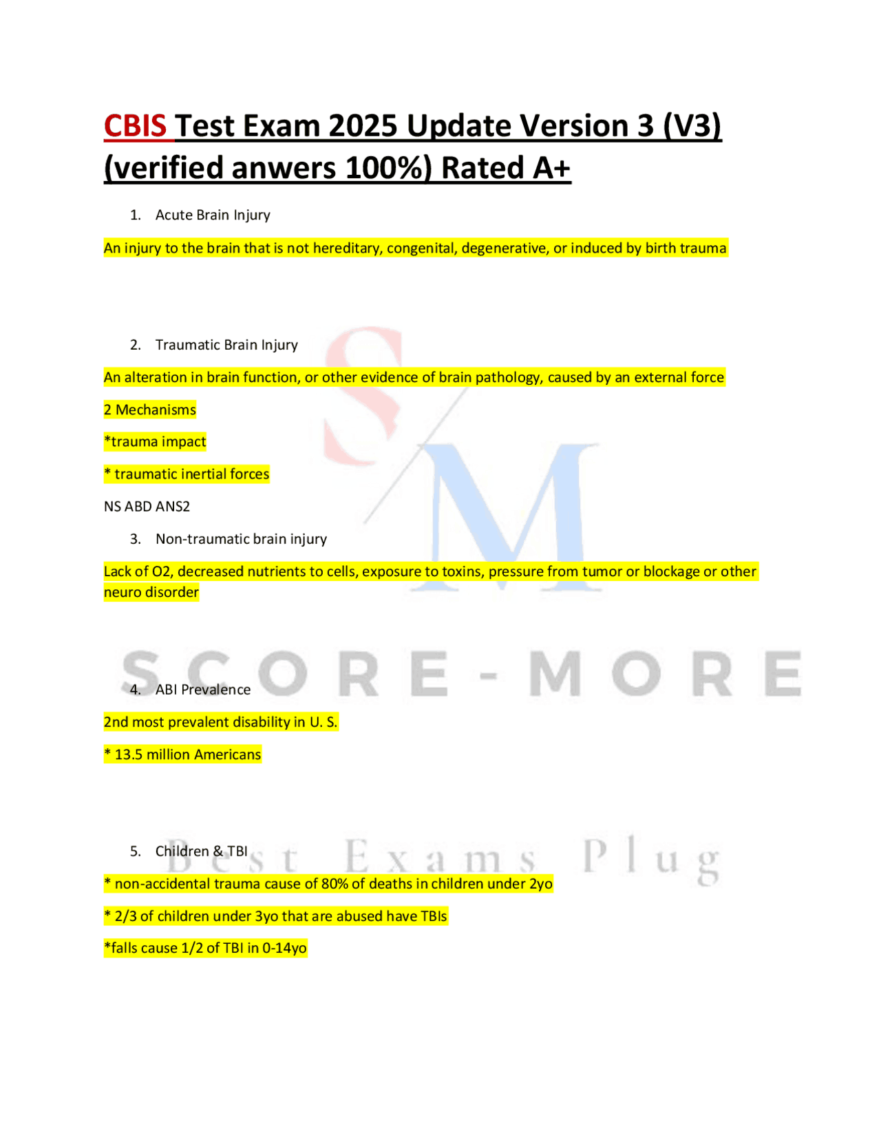 Traumatic Brain Injury (TBI): Definitions, Classifications, and ...