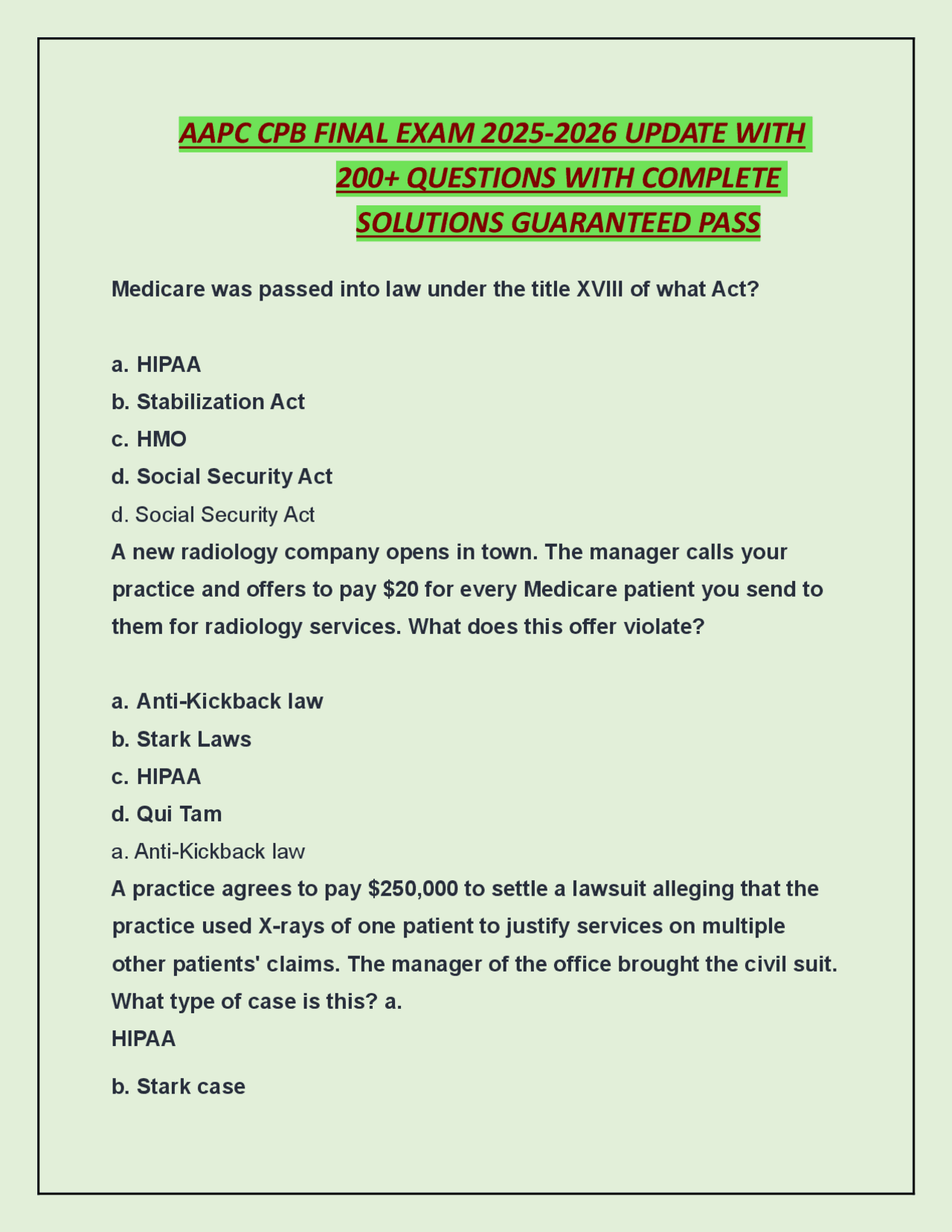 AAPC CPB Exam Prep: 200+ Questions with Solutions for Medical Coding ...