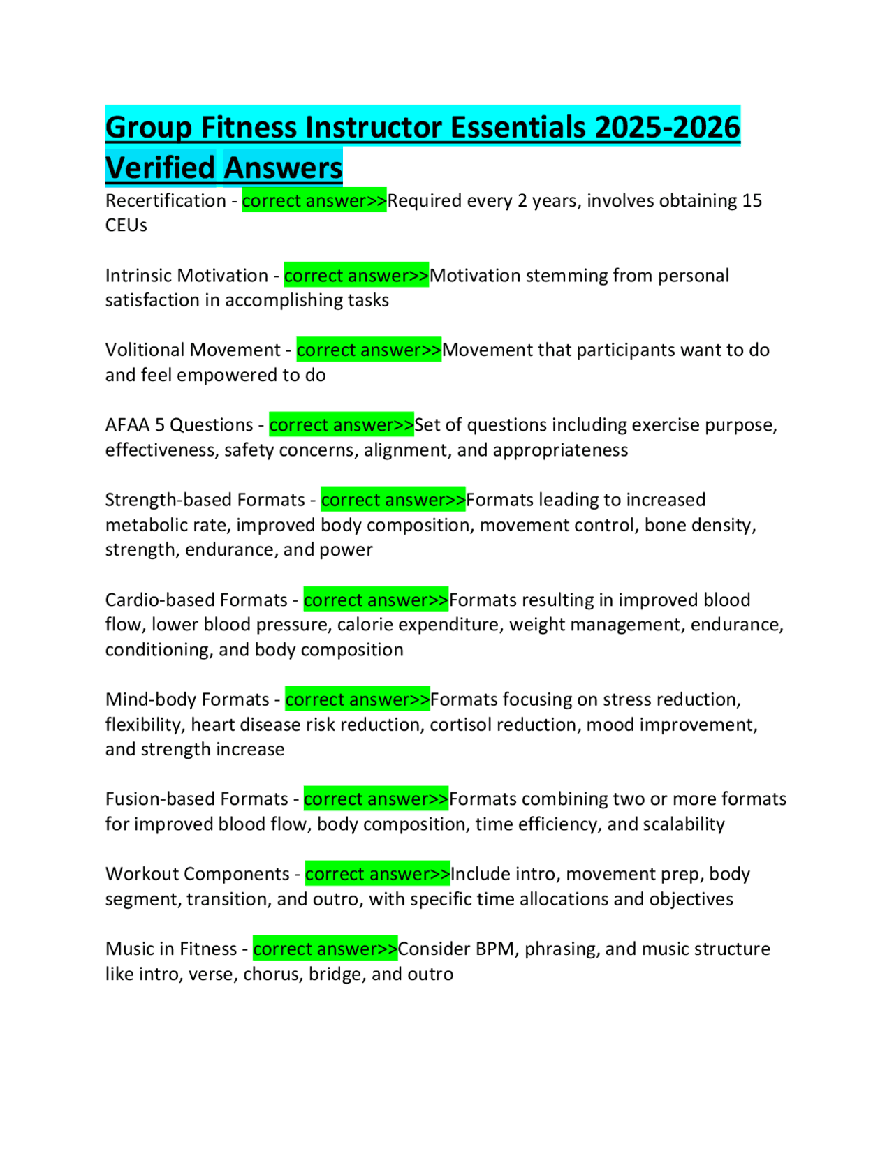 Group Fitness Instructor Essentials: Certification and Best Practices ...