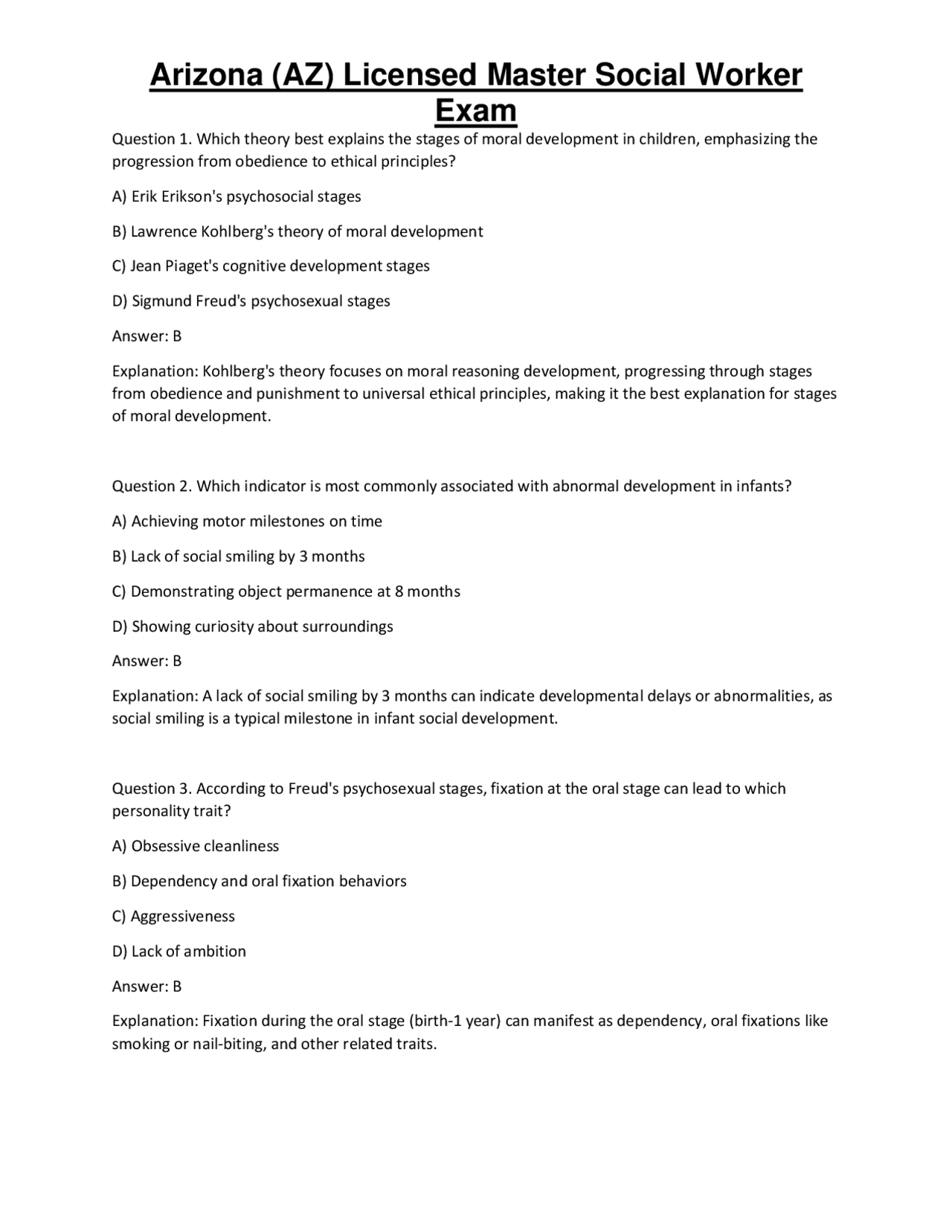 Arizona (AZ) Licensed Master Social Worker Exam | Exams Technology ...