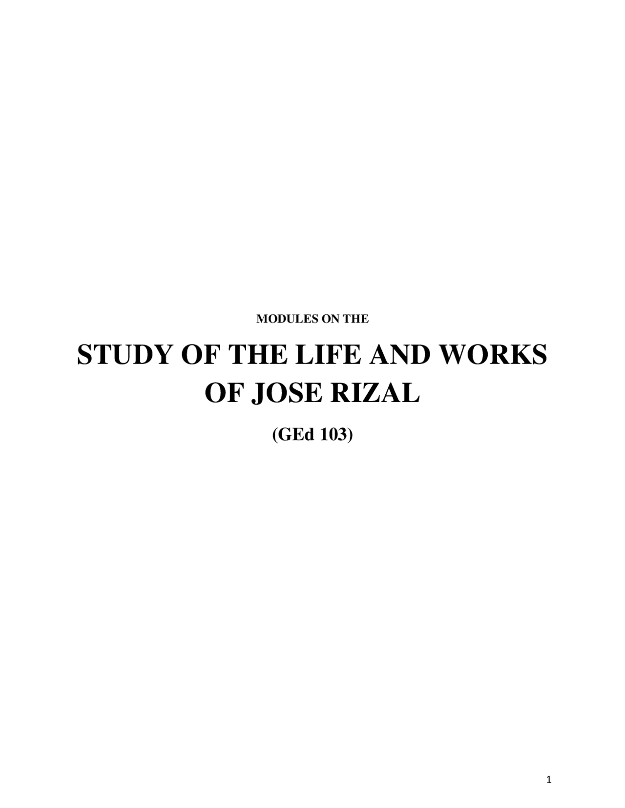 The Study of Life and Works of Jose Rizal | Study Guides, Projects ...