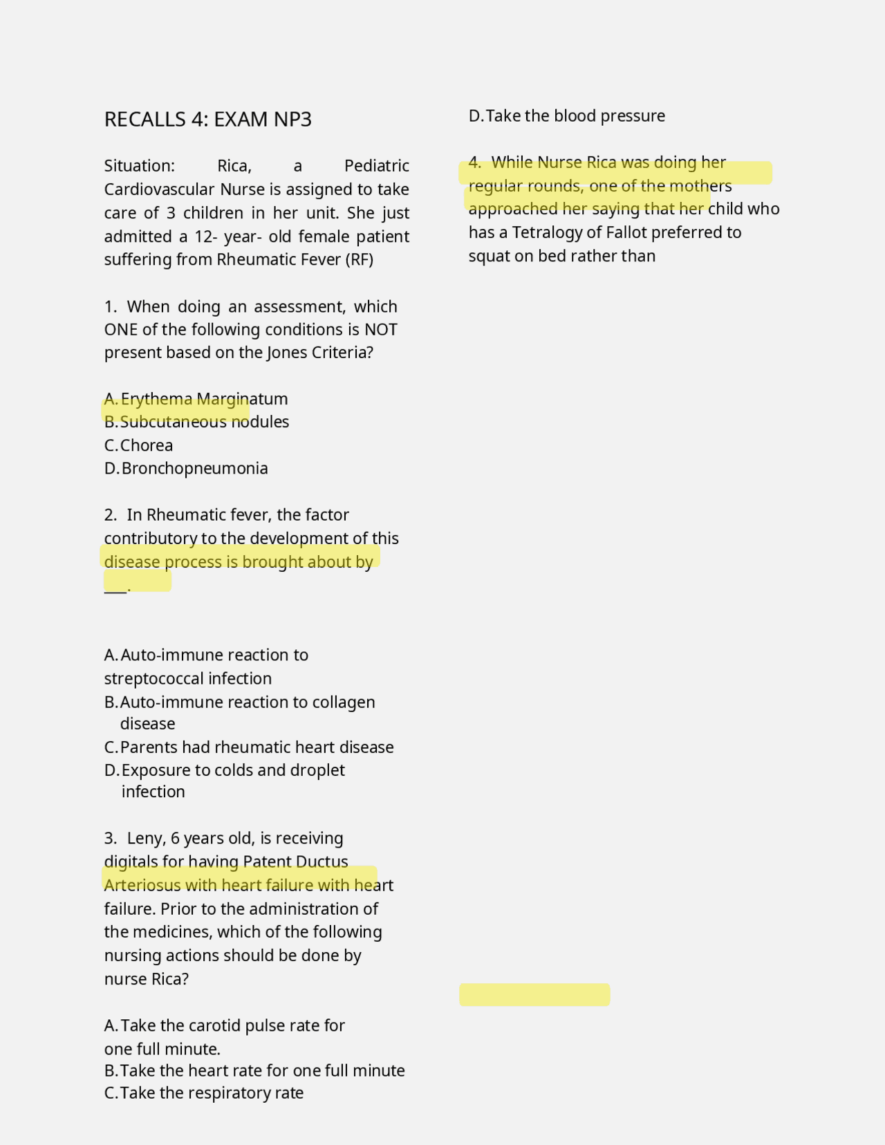 RECALL 4:EXAM QUESTIONS REVISED WITH ACCURATE ANSWERS UPDATED VERSION ...