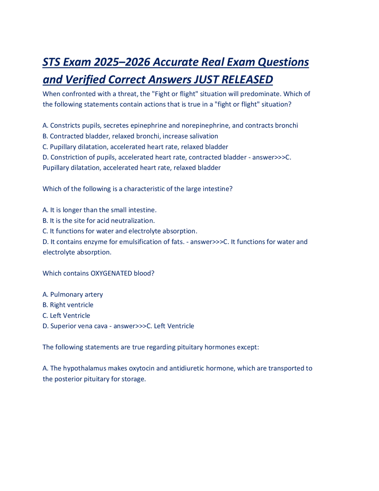 STS Exam 2025–2026 (Safety Trained Supervisor) Accurate Real Exam ...