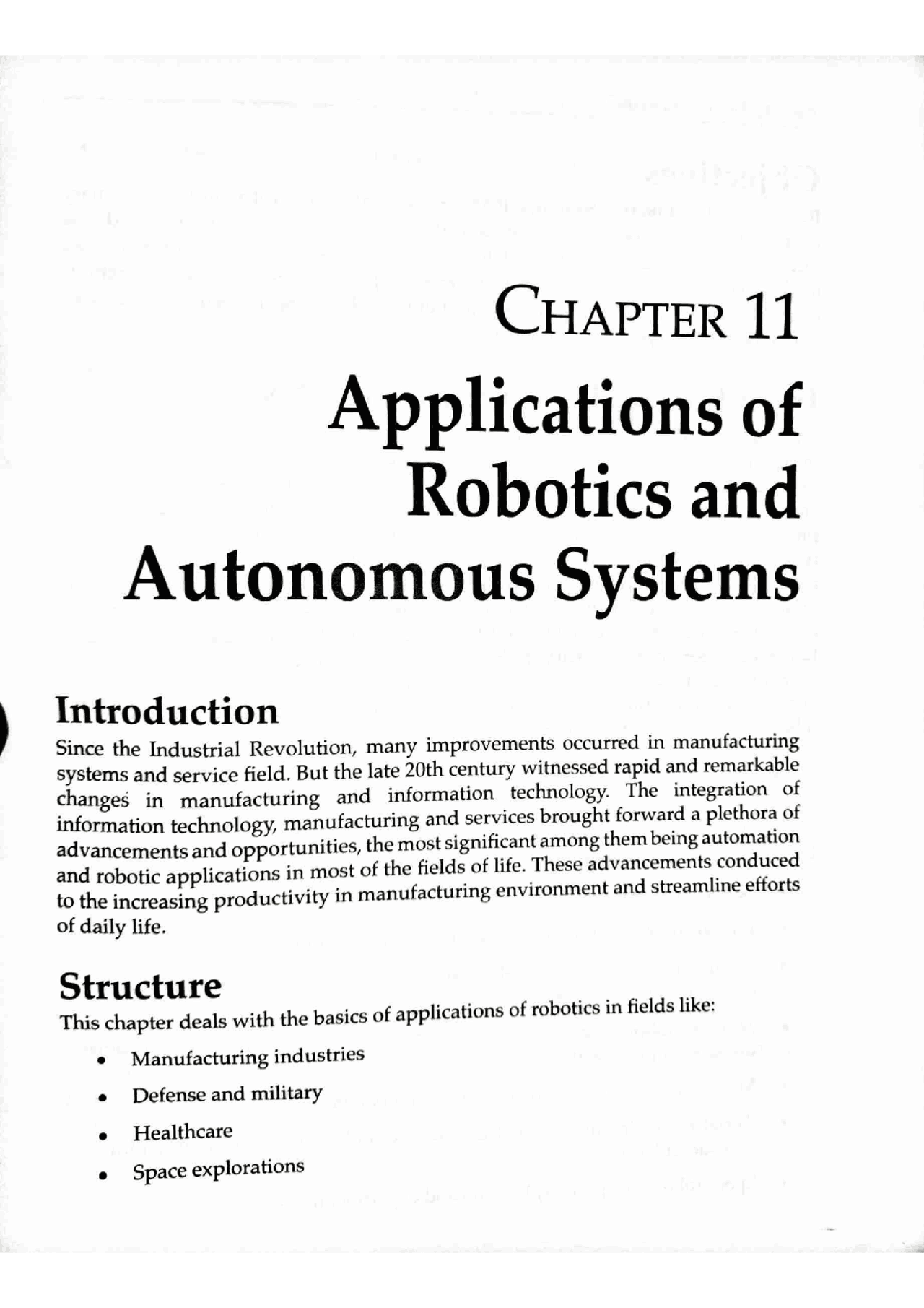 Introduction to robotics - module 5 | Study notes Introduction to ...