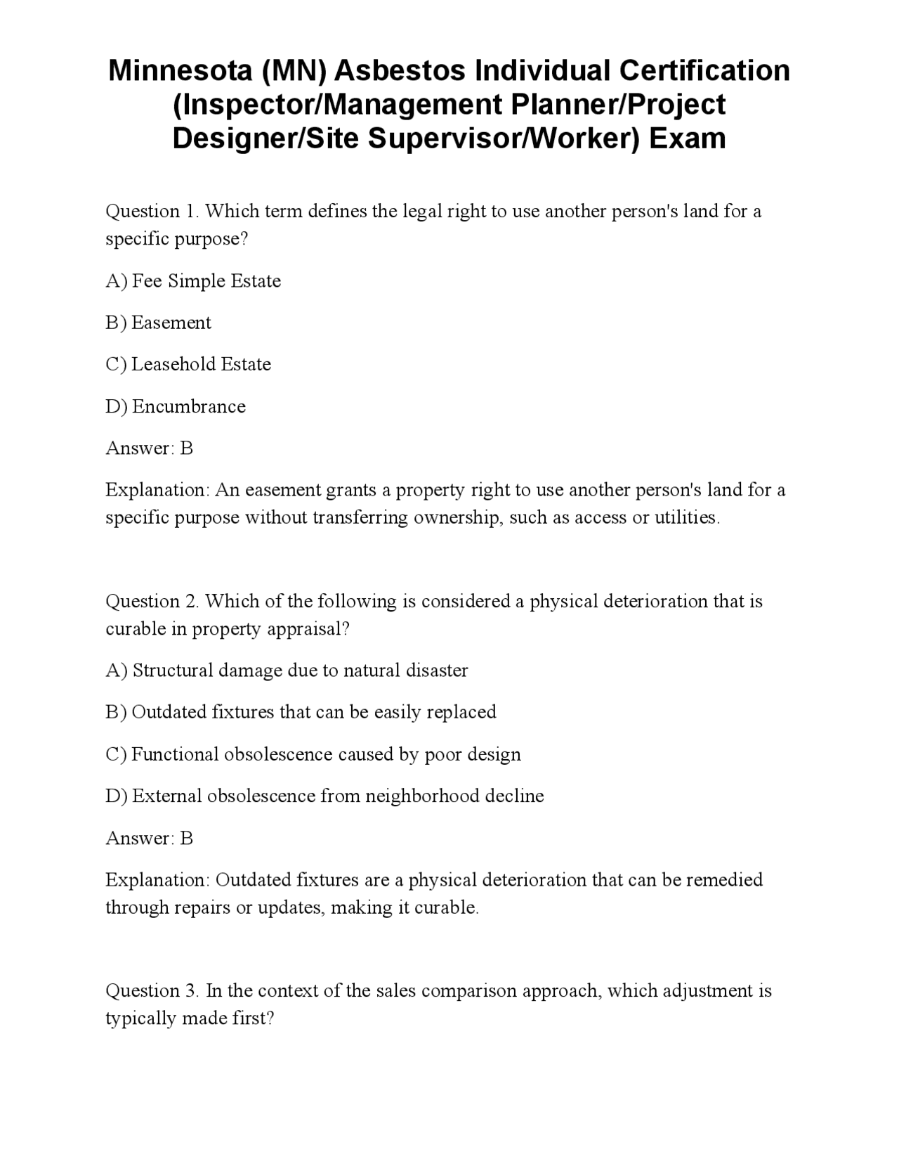 Minnesota (MN) Asbestos Individual Certification (Inspector/Management ...