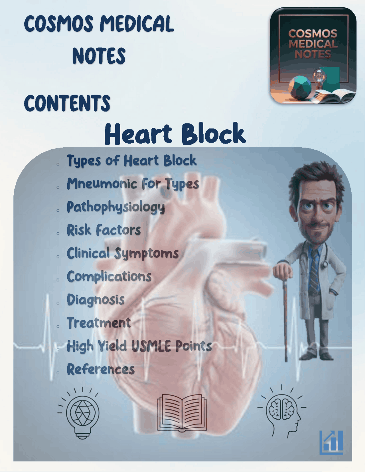 Heart Block: Premium USMLE Mastery Notes | Study notes Clinical ...