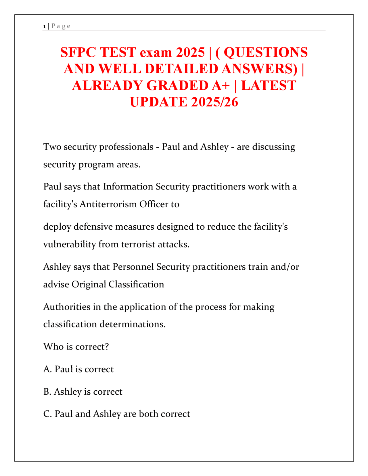 SFPC Test Exam 2025: Comprehensive Study Guide with 500 Questions ...
