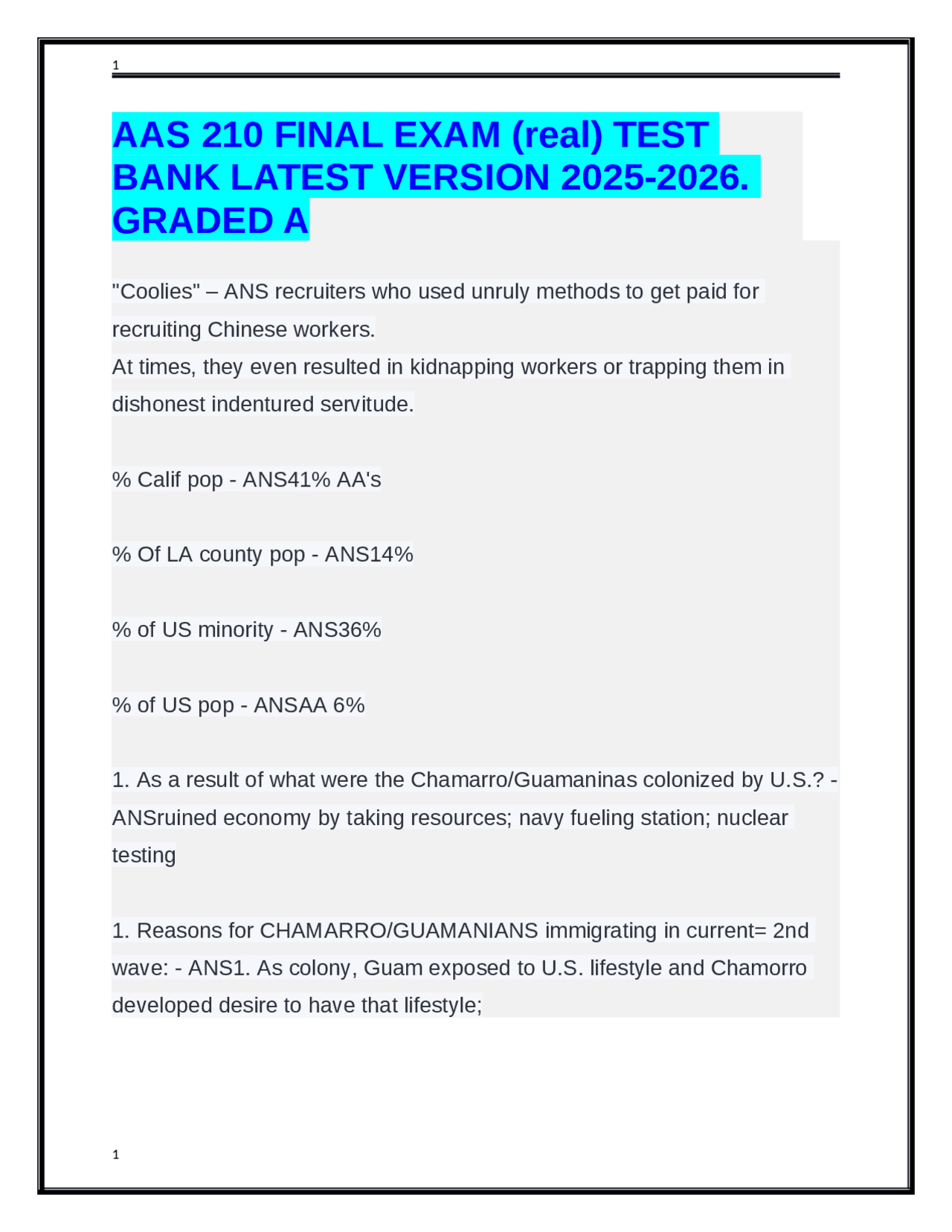 AAS 210 FINAL EXAM (real) TEST BANK LATEST VERSION 2025-2026. GRADED A ...