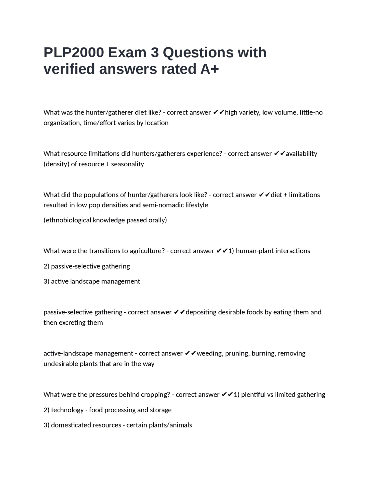 PLP2000 Exam 3 Questions with verified answers rated A+-27.docx D ...