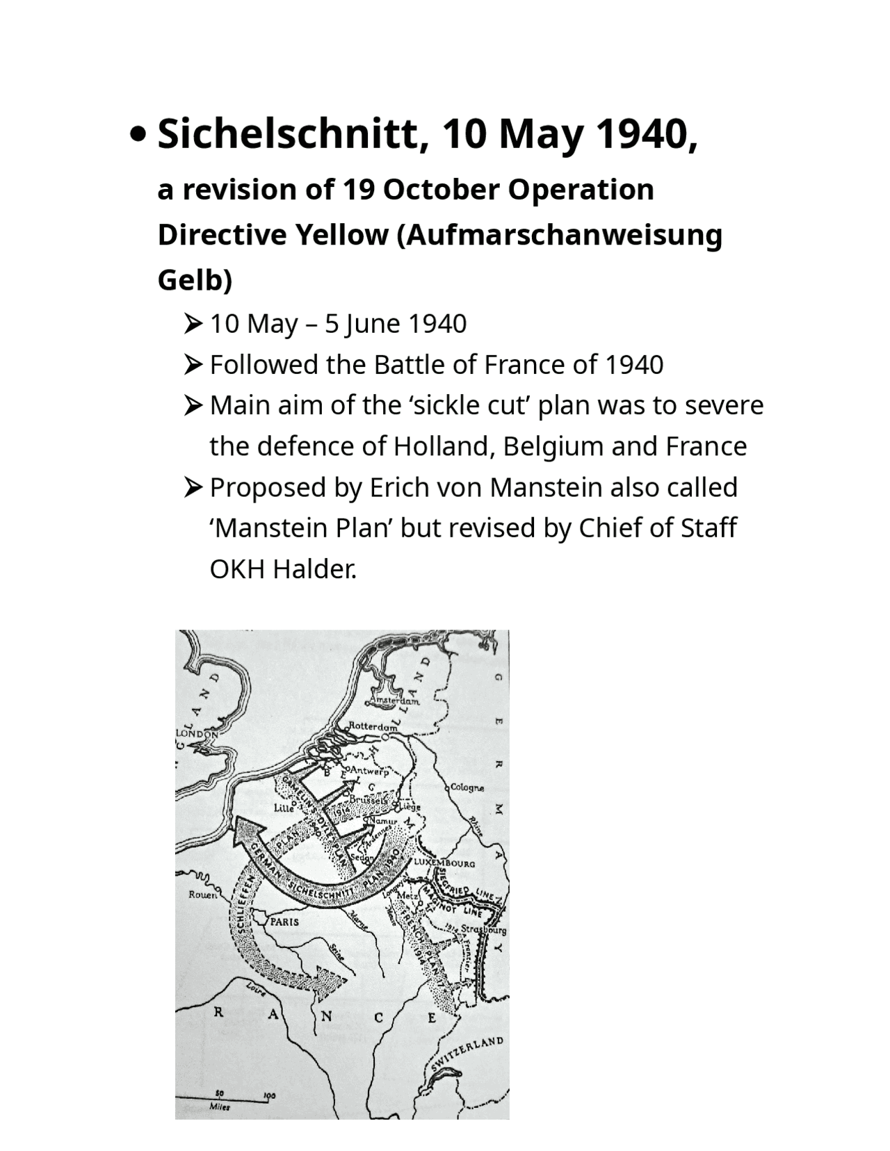 A short overview of the Sichelschnitt/Manstein Plan of 1940 | Essays ...