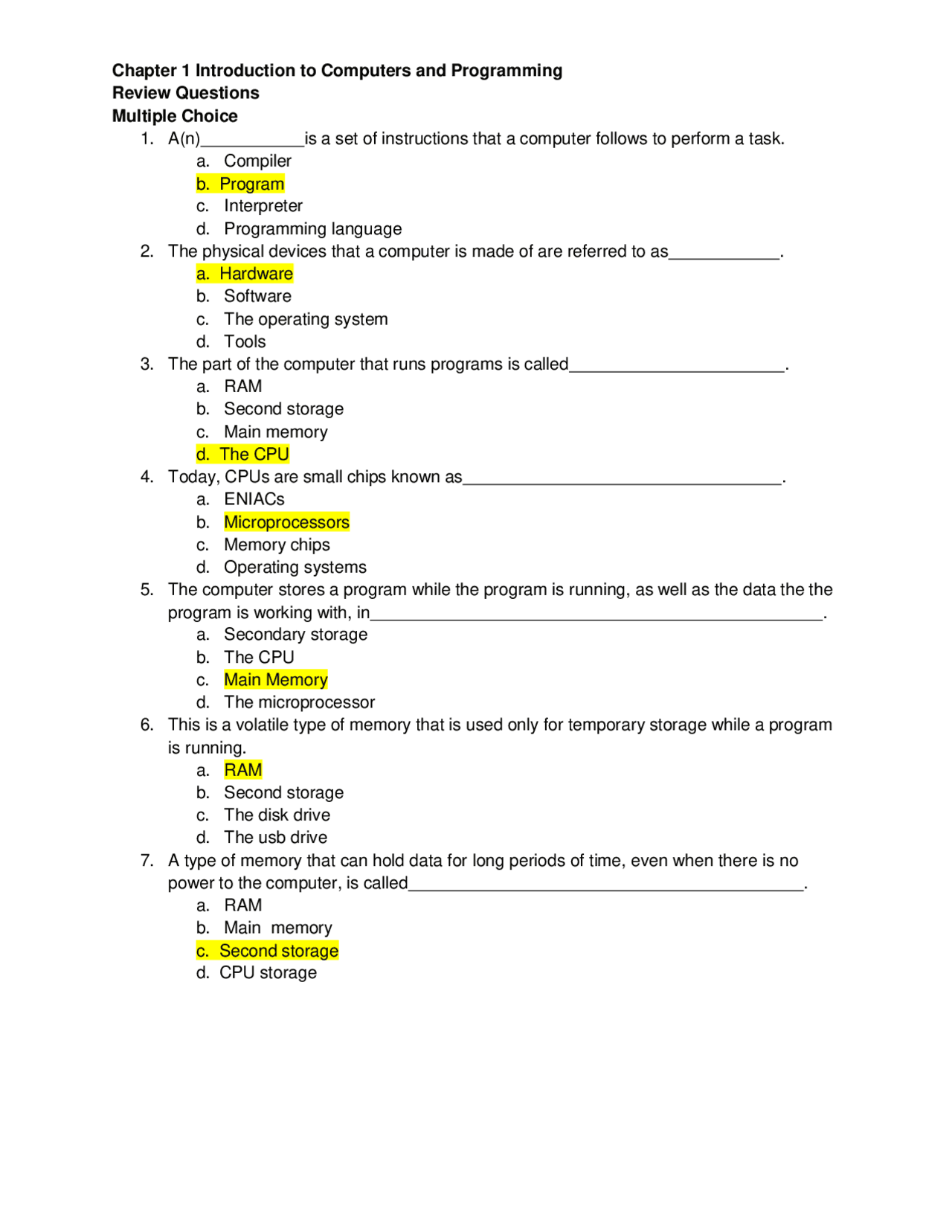 Assessment Resource Pack for STARTING OUT WITH PYTHON [GLOBAL EDITION ...