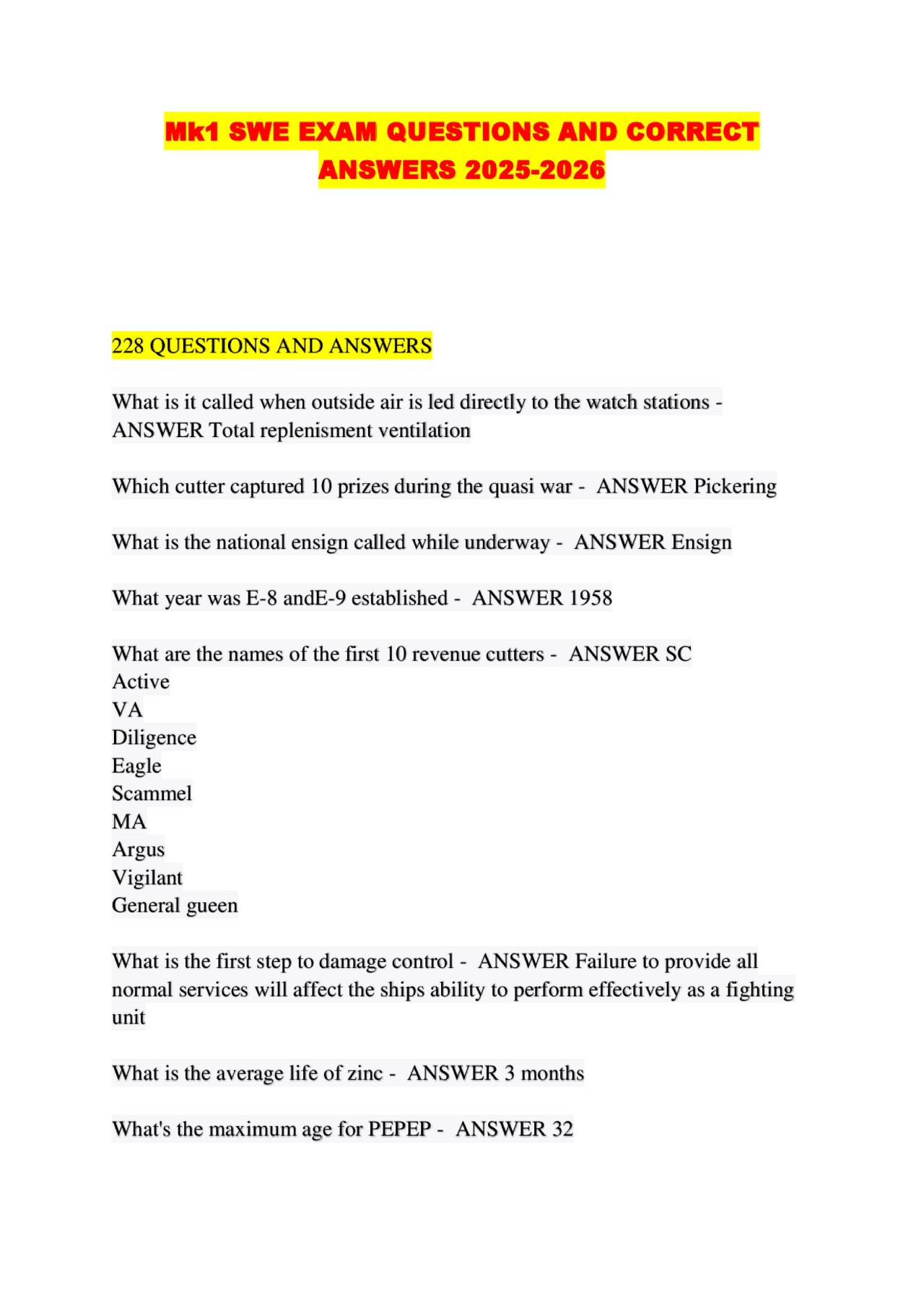 Mk1 SWE Exam Q&A 2025-2026: Engineering Study Guide | Exams Advanced ...