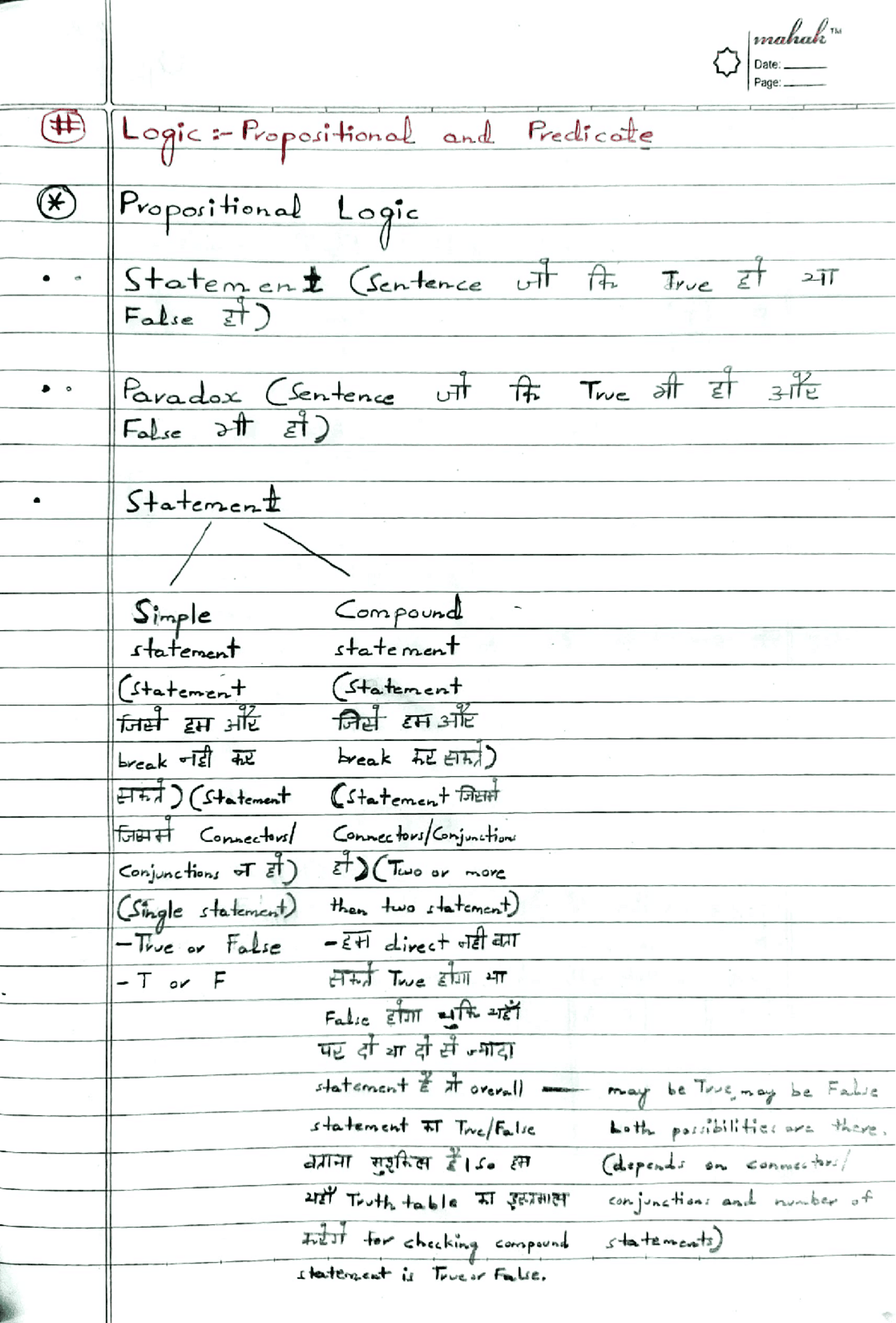 Mathematical Reasoning: Propositional Logic & Truth Tables | Cheat ...