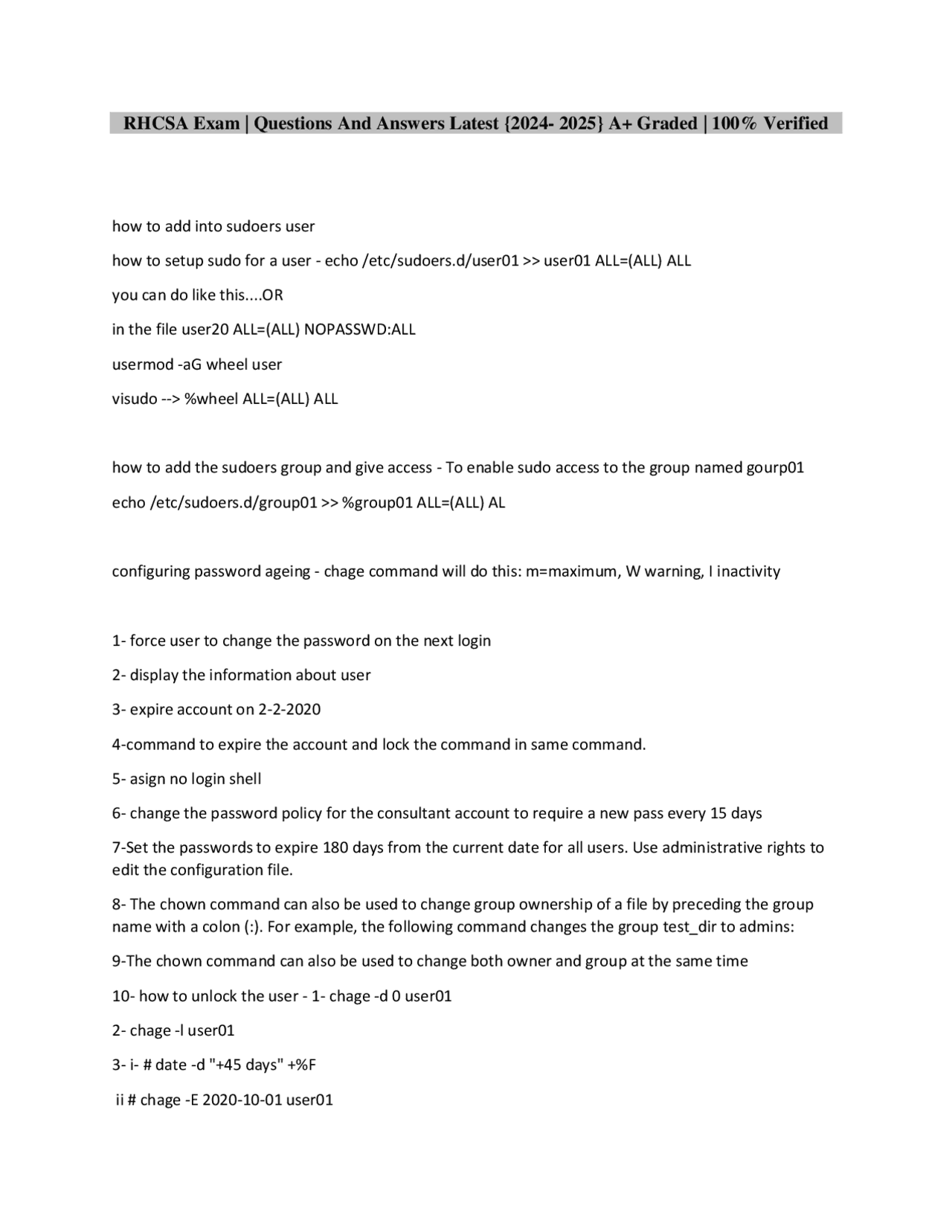 RHCSA Exam Questions and Answers (2024-2025): A Comprehensive Study ...