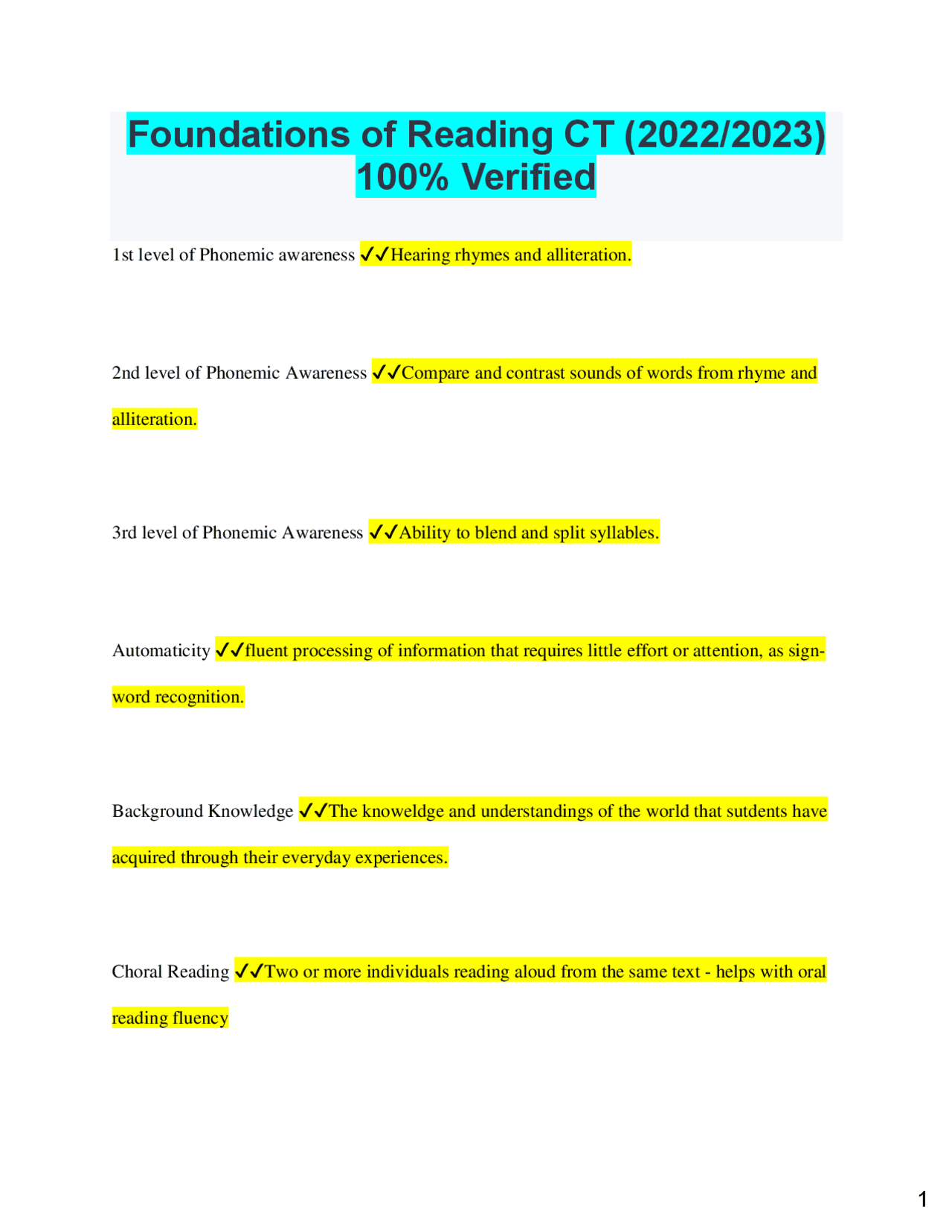 Foundations of Reading: Phonemic Awareness, Decoding, and Fluency ...