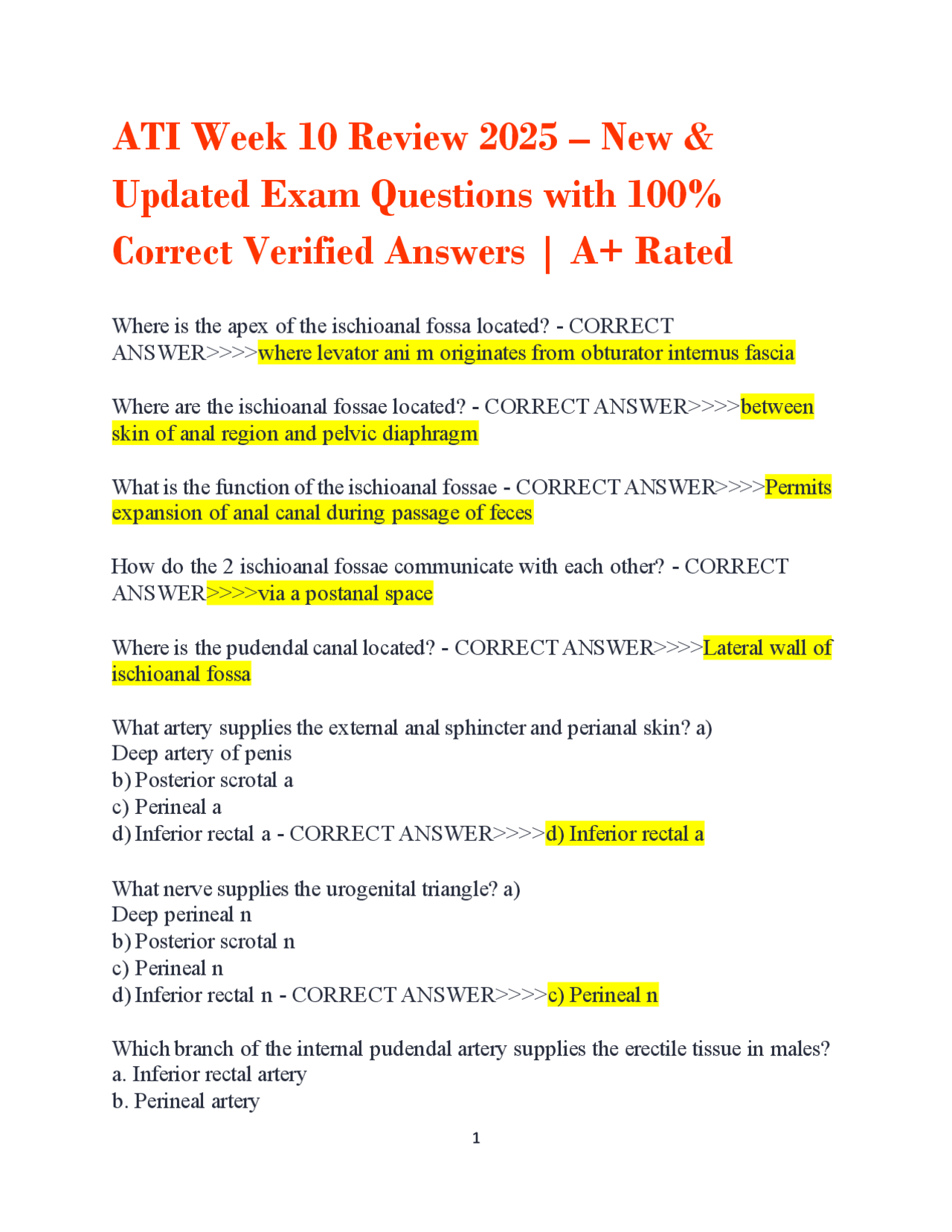 Ischioanal Fossa and Anal Canal Anatomy: Q&A for Medical Students ...