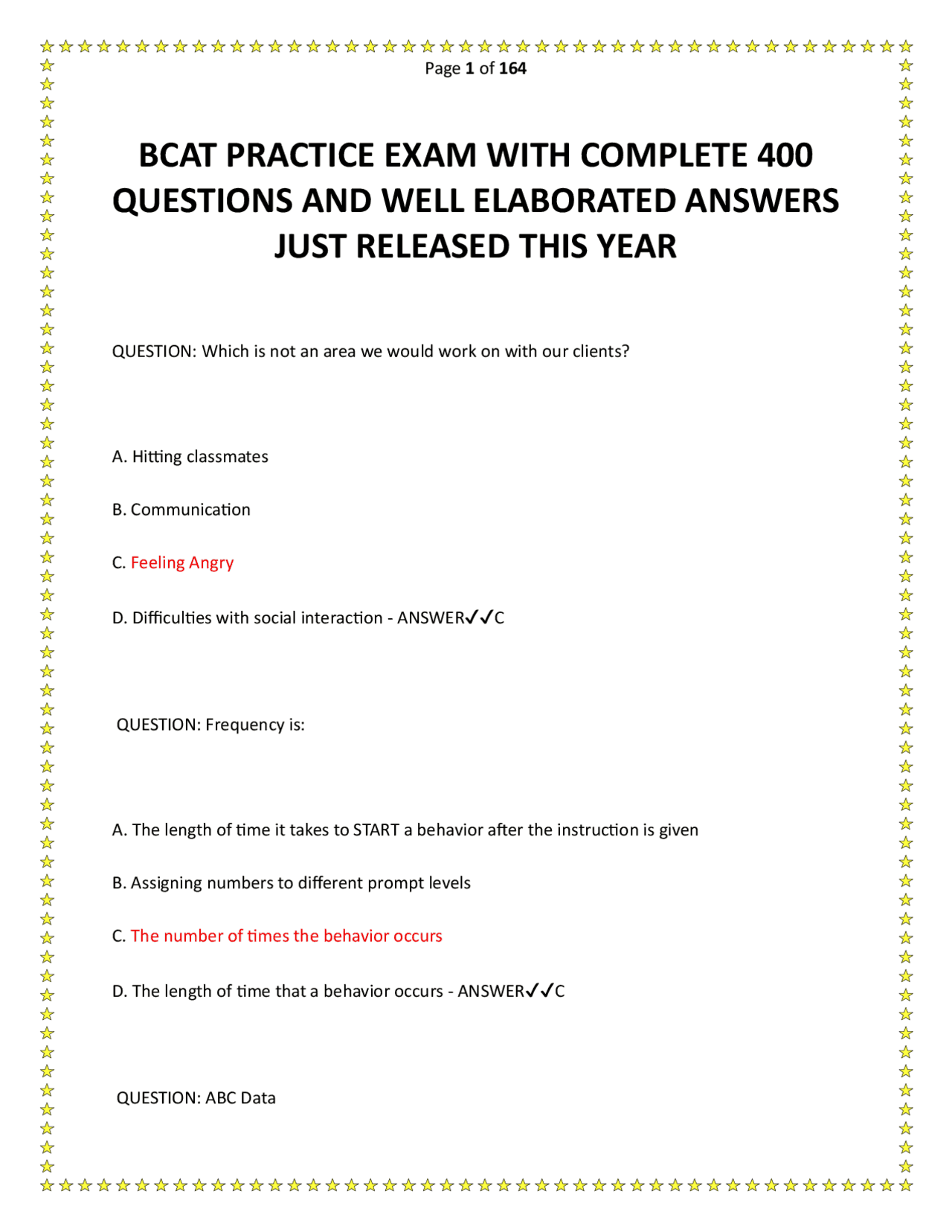 BCAT Practice Exam: 400 Questions with Elaborated Answers | Exams ...