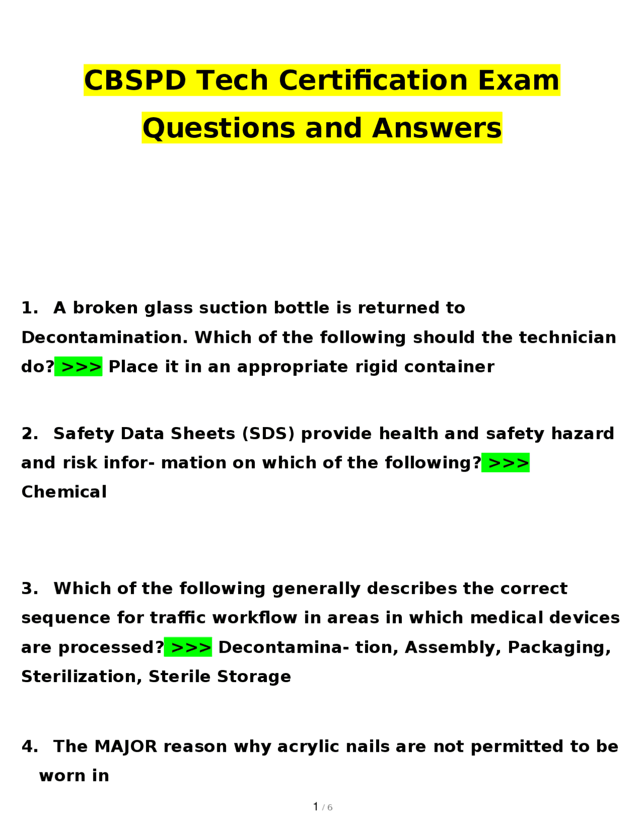 2025 CBSPD Tech Certification Exam Questions and Answers – Complete ...