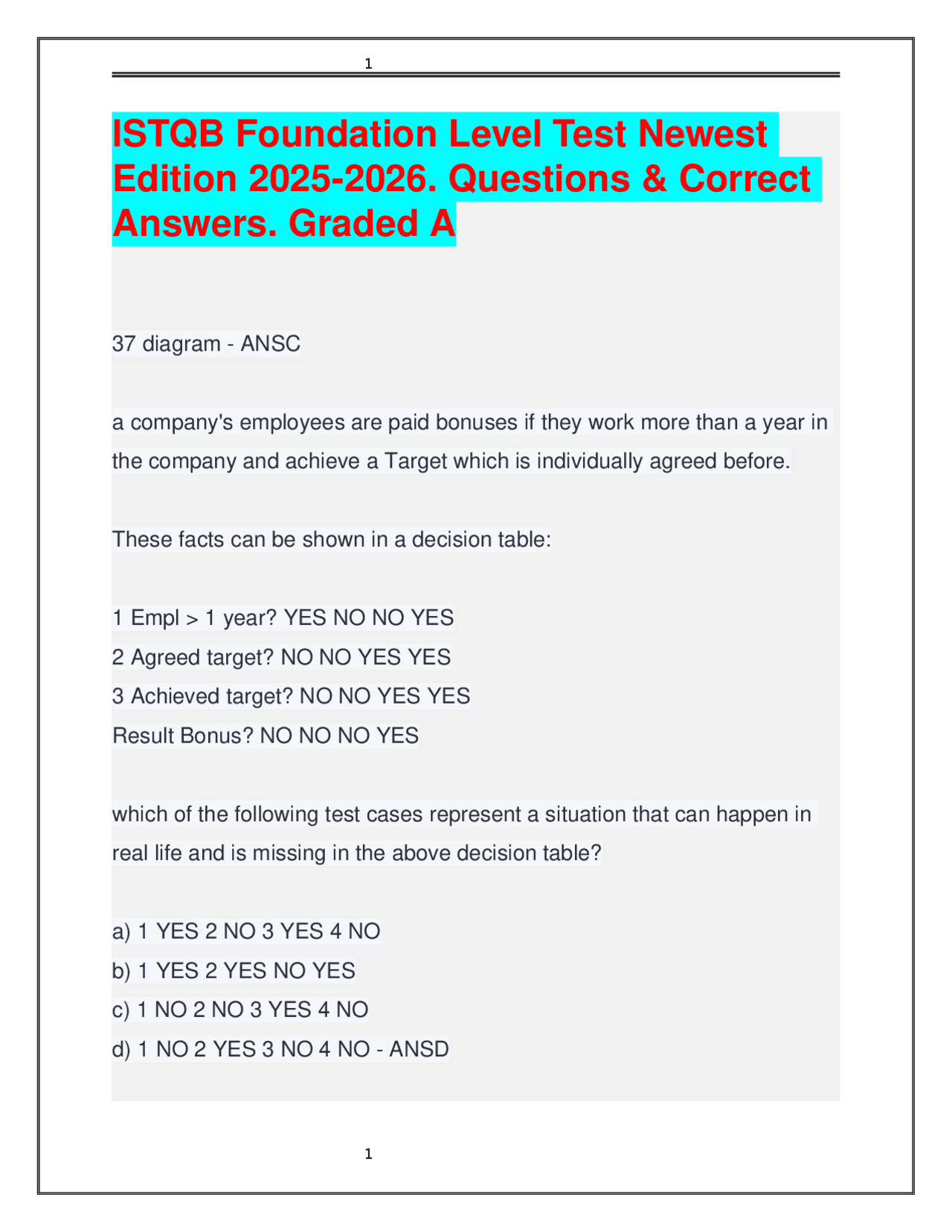 ISTQB Foundation Level Software Testing Questions and Answers (2025 ...