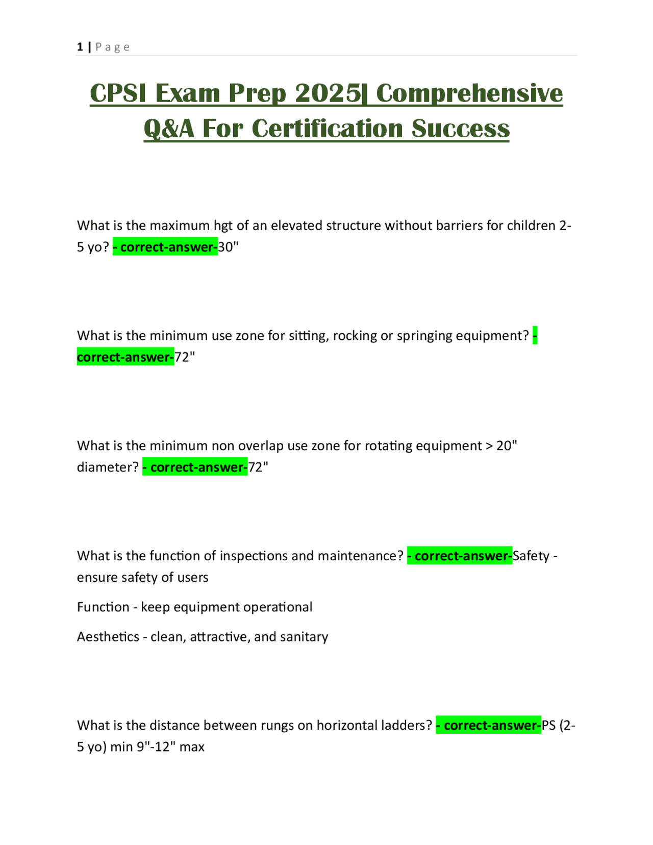 CPSI Exam Prep 2025| Comprehensive Q&A For Certification Success ...