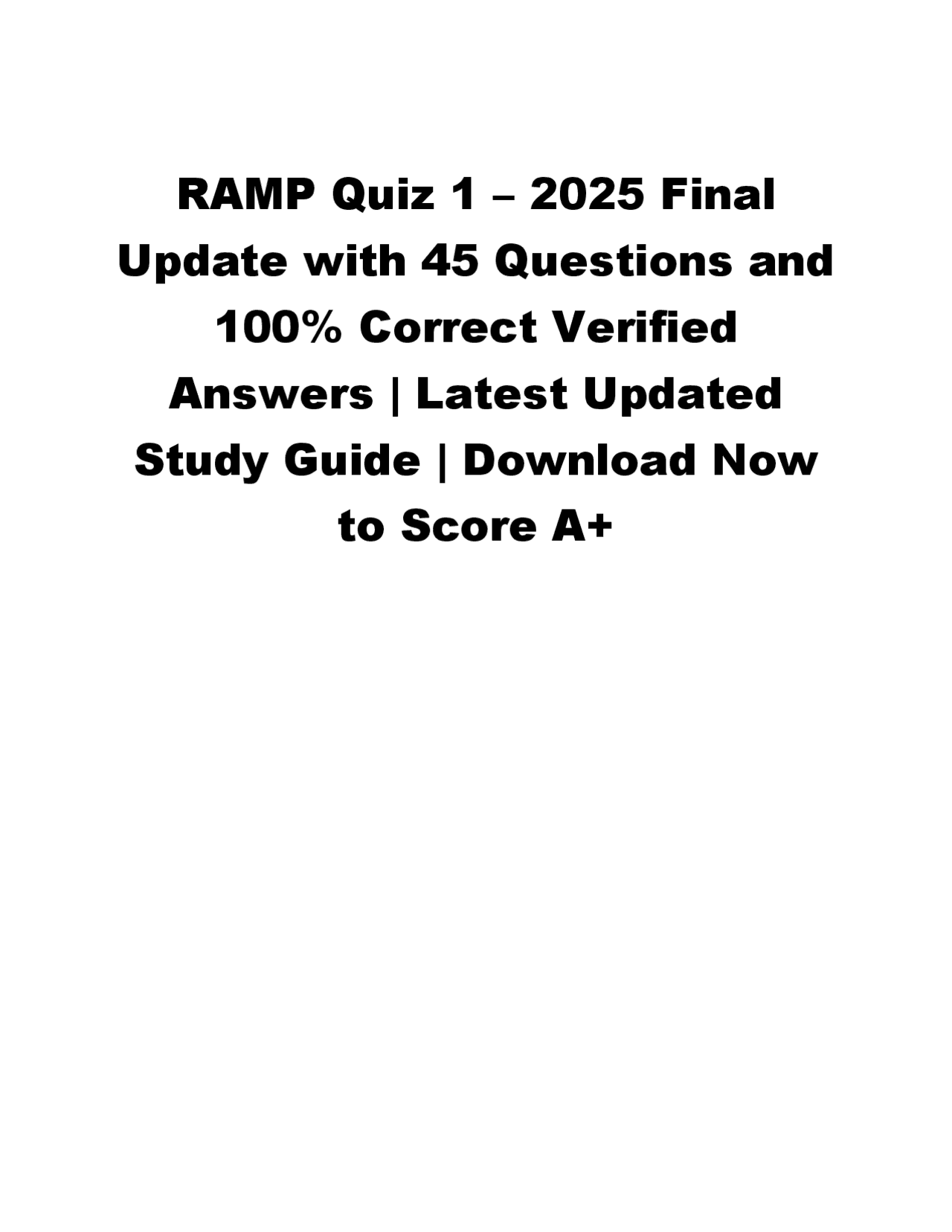 RAMP Quiz: Alcohol Service Regulations and Compliance | Exams Nursing ...