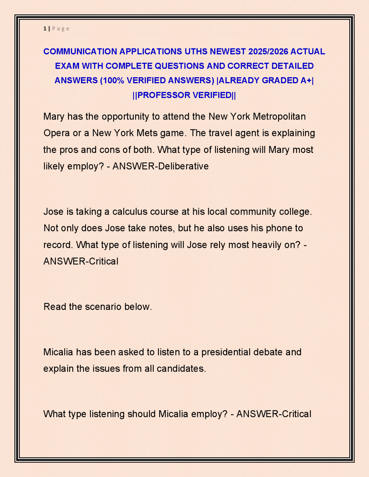 Communication Applications Exam Questions and Answers 2025/2026 | Exams ...