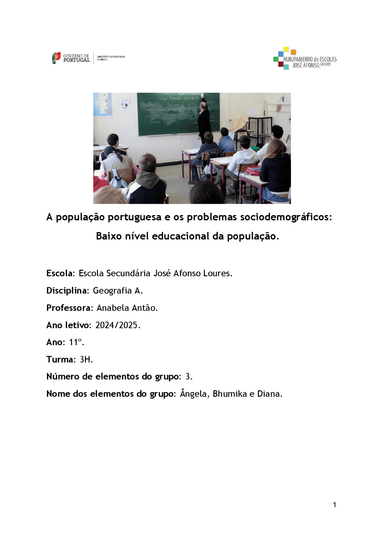Trabalho sobre a população | Study Guides, Projects, Research Geography ...