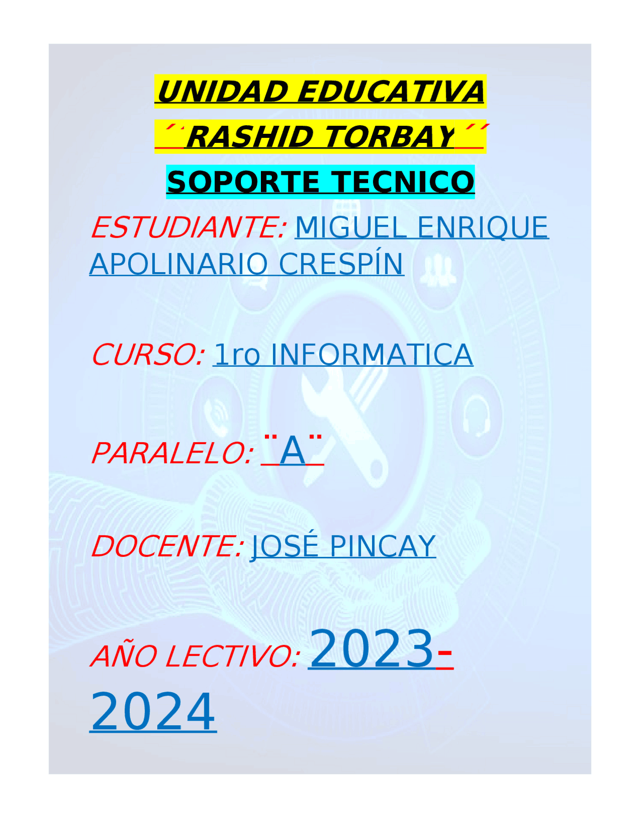 TIPOS DE CORRIENTE_SOPORTE TEC | Transcriptions Technology | Docsity