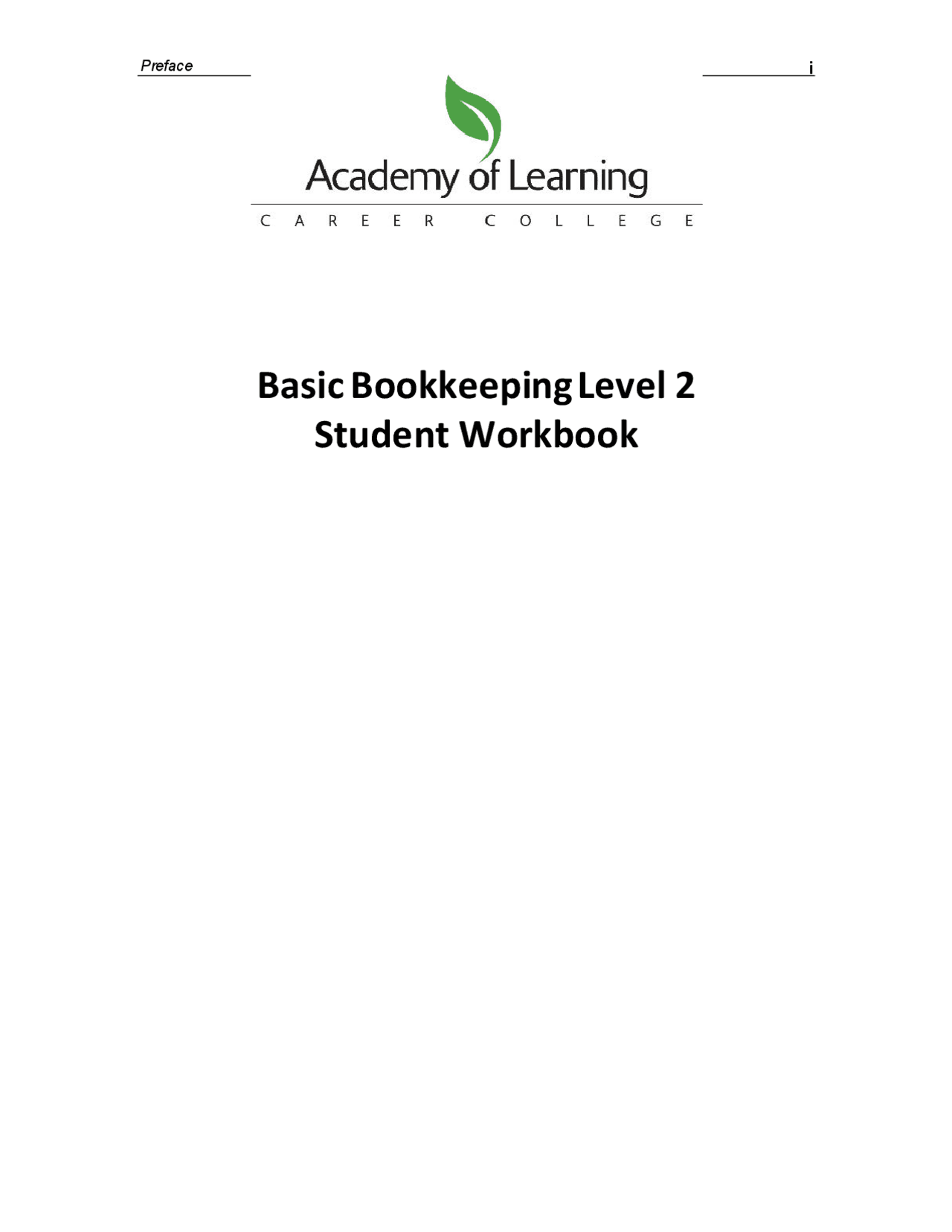 Basic Bookkeeping Level 2: Student Workbook | Exams Nursing | Docsity