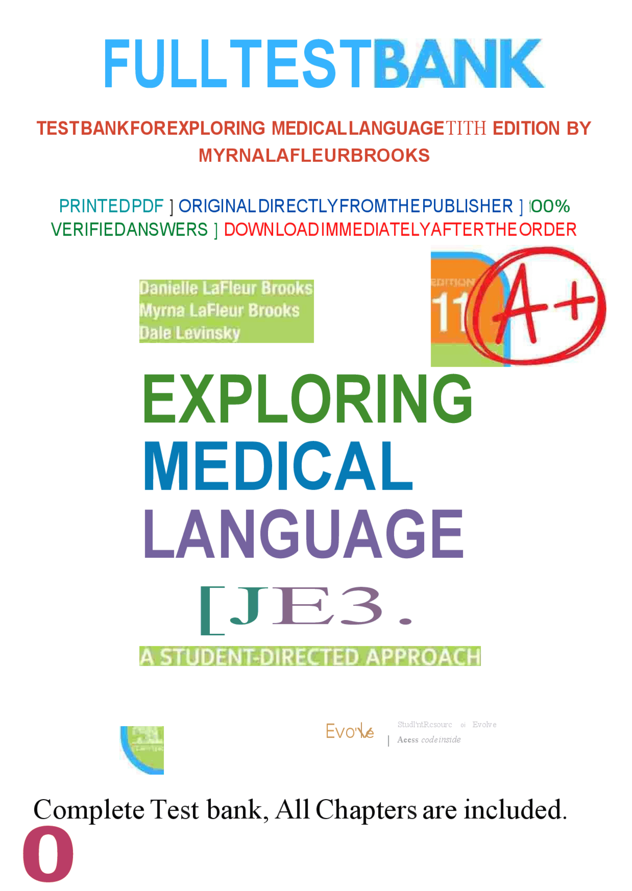 Exploring Medical Language: Comprehensive Test Bank | Exams Advanced ...