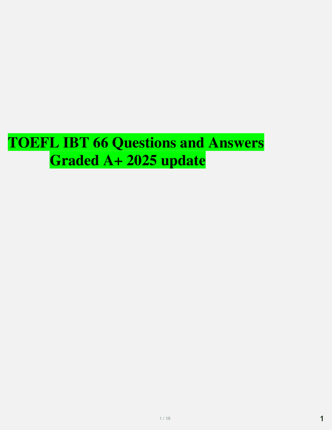 TOEFL IBT Speaking Questions and Sample Answers | Exams English ...