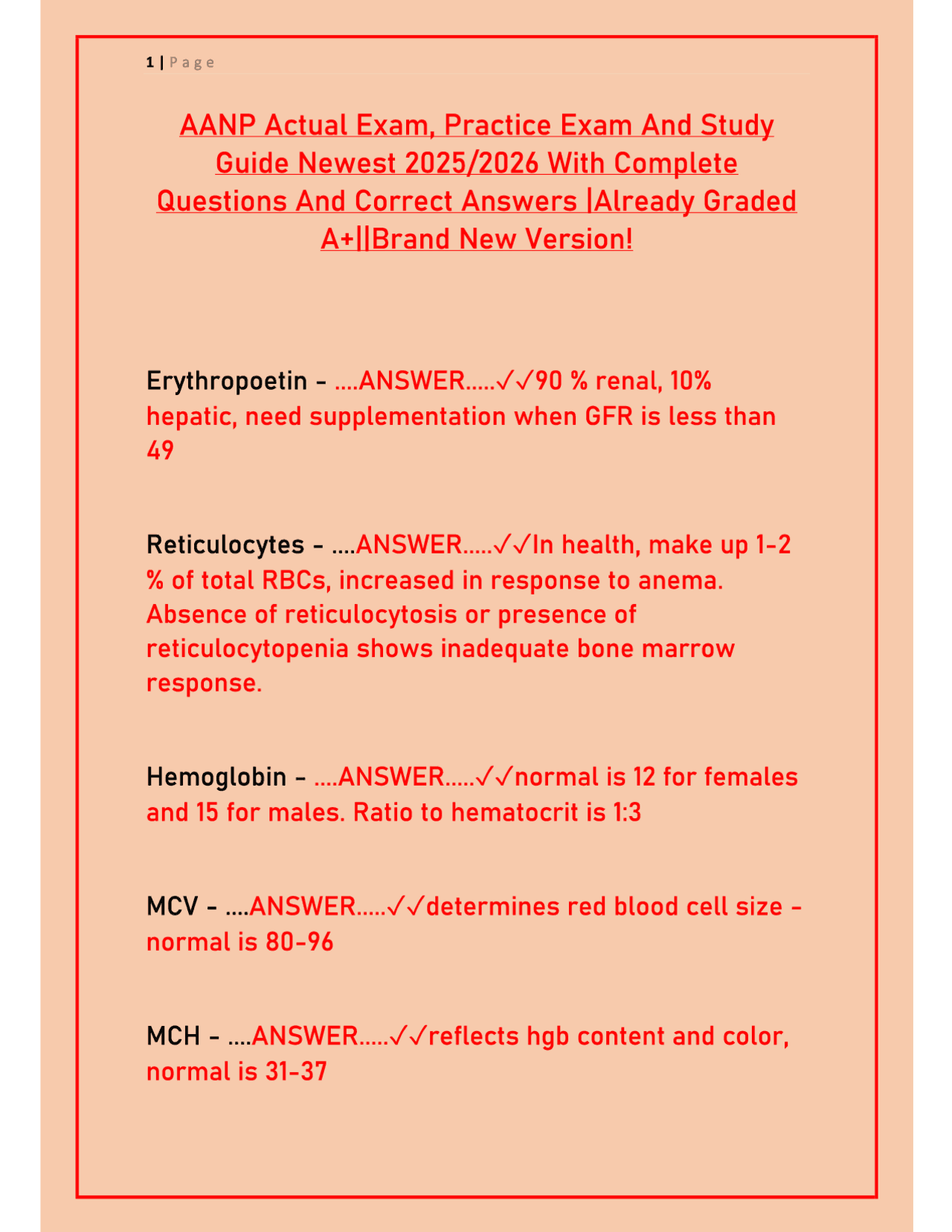 AANP Exam 2025: NEWEST Actual Test Questions & Practice Bank for FNP ...