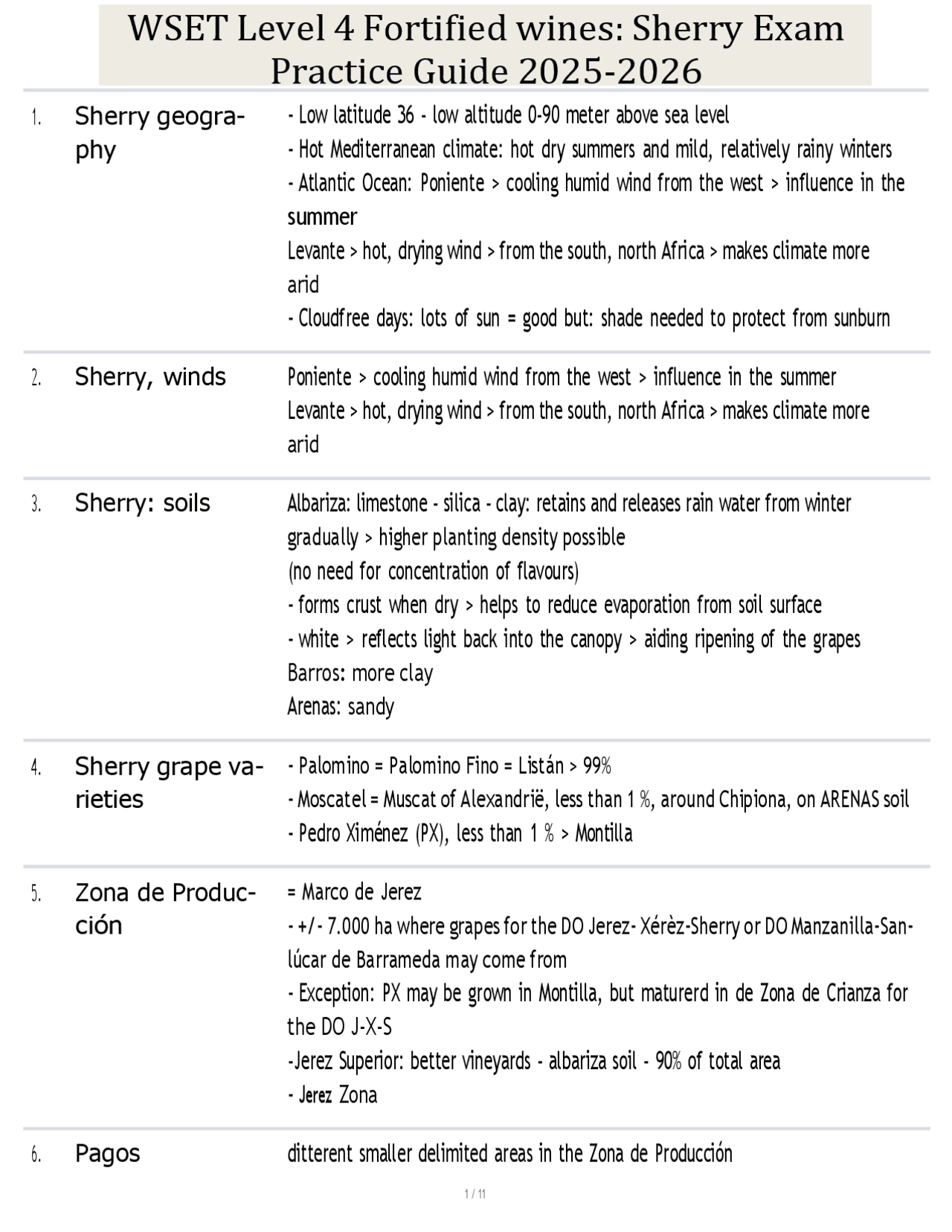 WSET Level 4 Sherry Exam Practice Guide 2025-2026 | Quizzes Winemaking ...